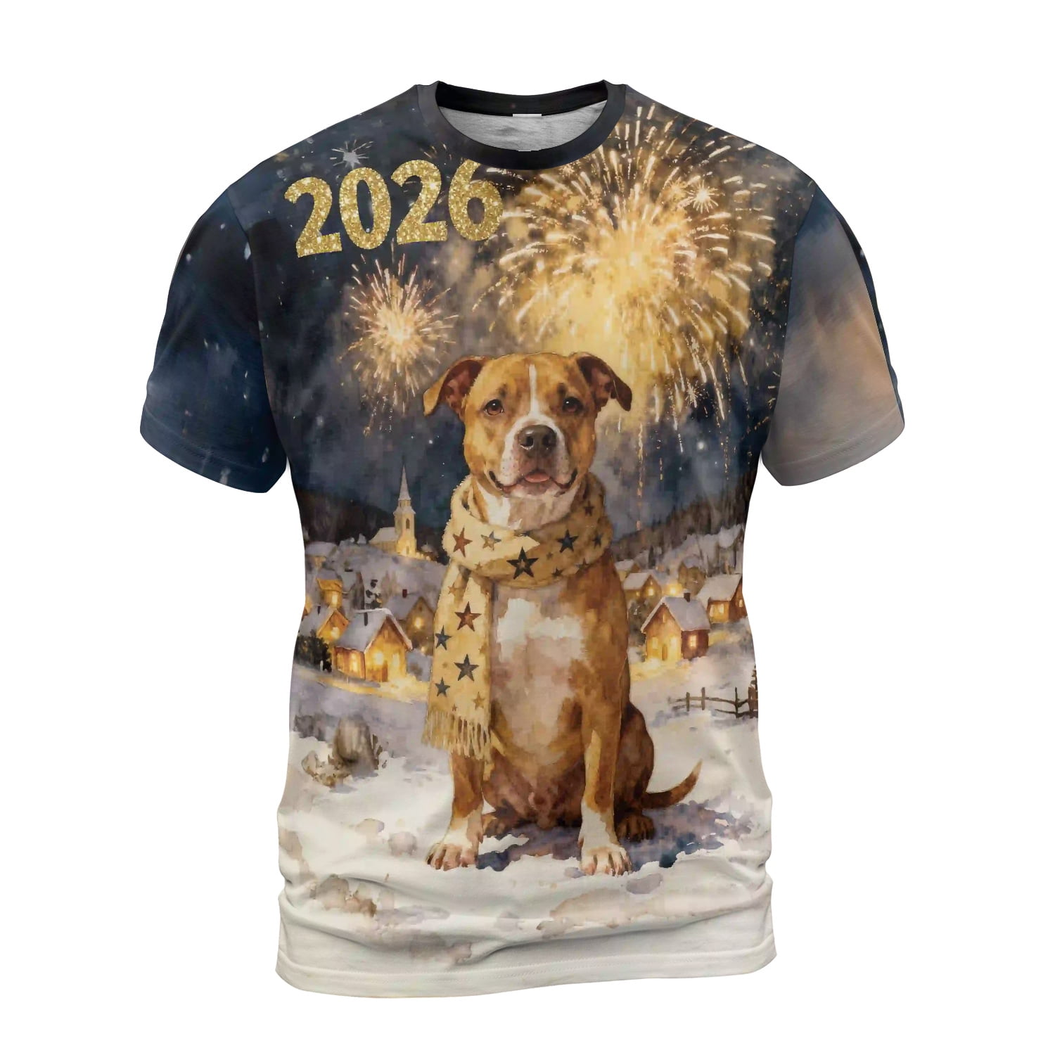 Pitbull Happy New Year 2026 with Fireworks on New Year's Eve All Over ...