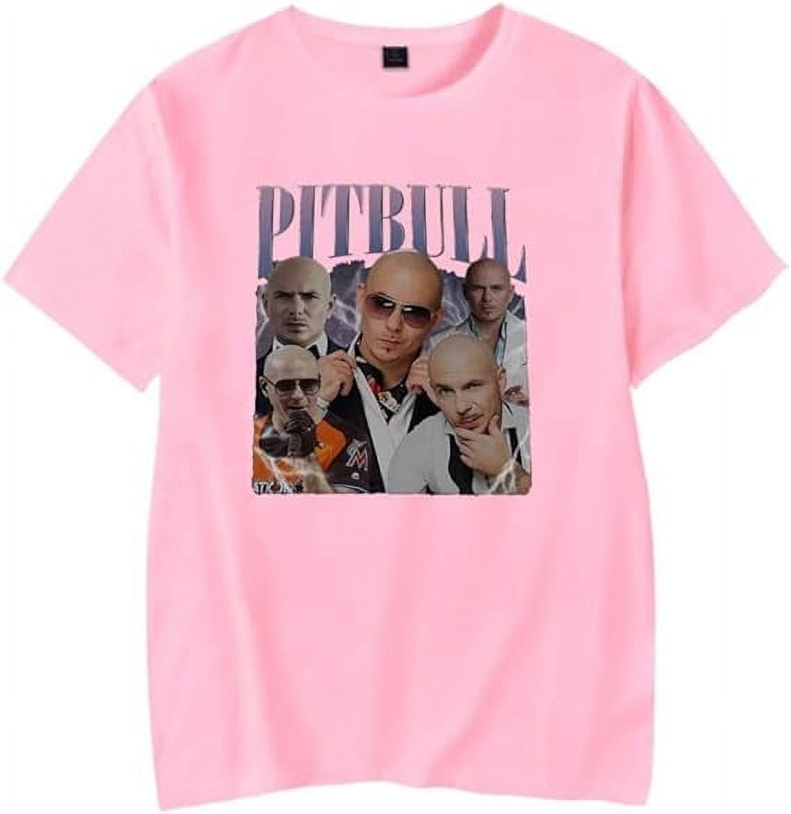 Pitbull Mr.Worldwide Logo Merch T-Shirt Women/Men Summer Cosplay Tshirt ...