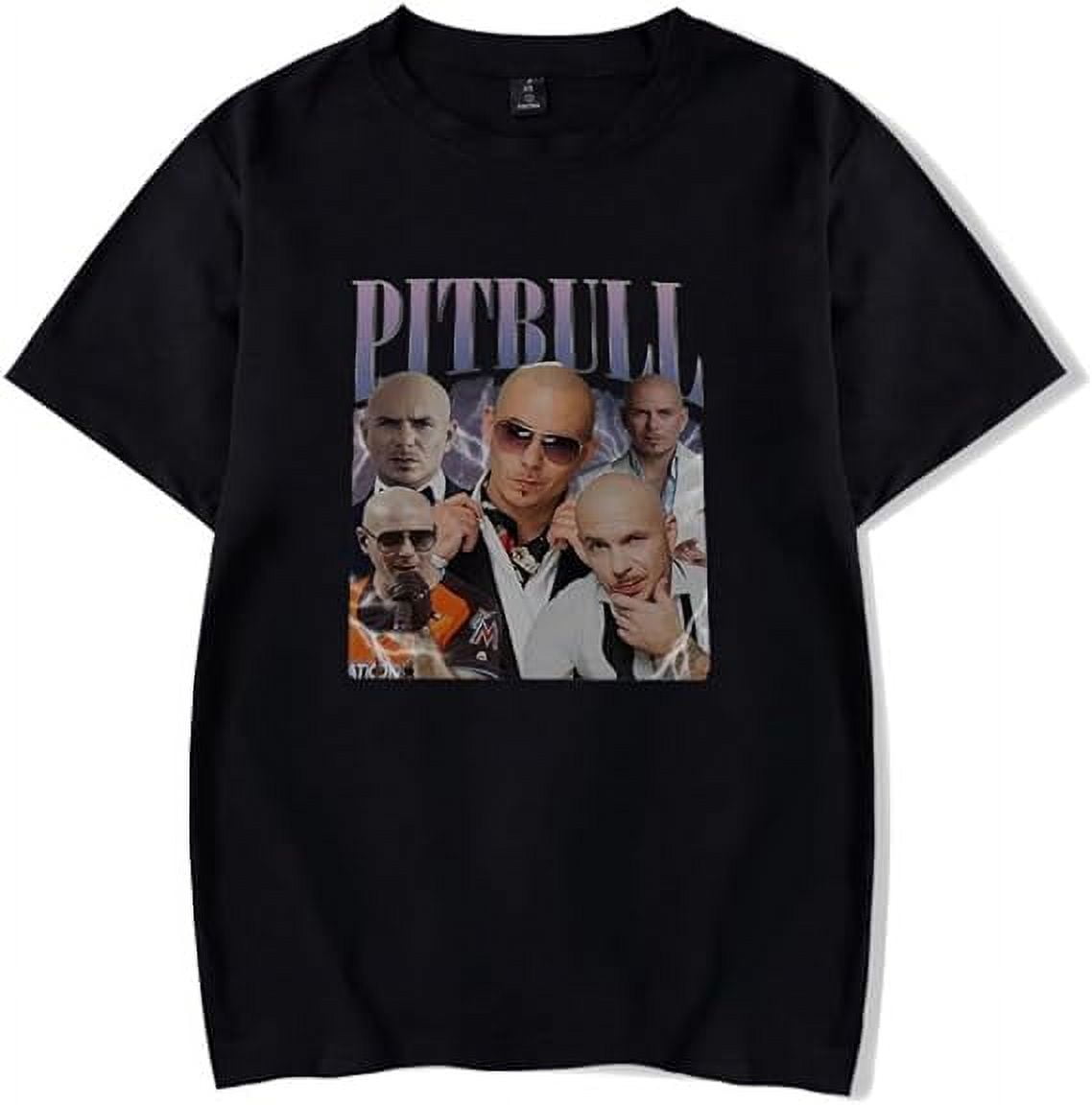 Pitbull Mr.Worldwide Logo Merch T-Shirt Women/Men Summer Cosplay Tshirt ...