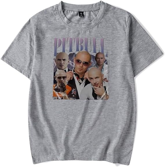 Pitbull Mr.Worldwide Logo Merch T-Shirt Women/Men Summer Cosplay Tshirt ...