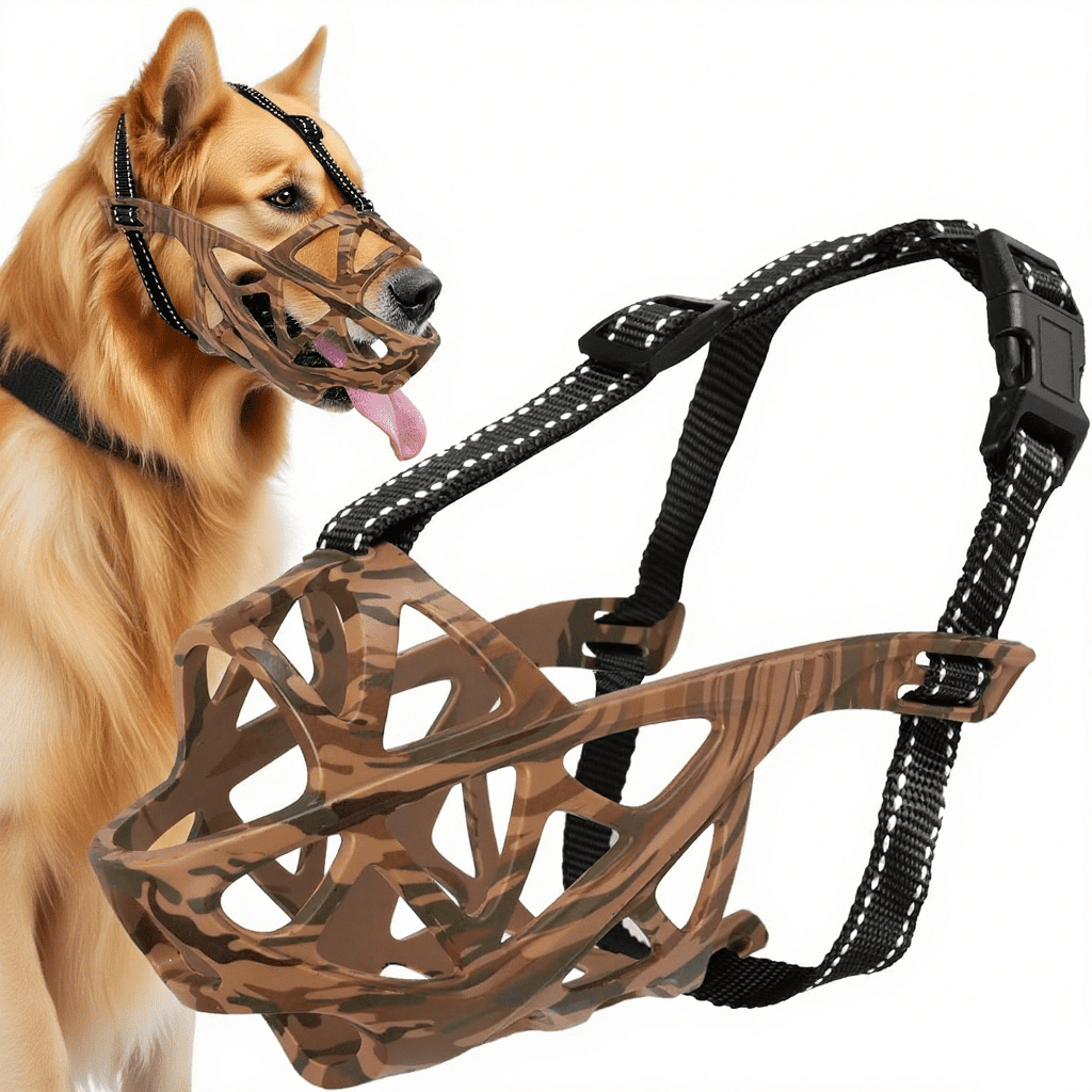 Pitbull Muzzle for Large Medium Sized Dogs to Prevent Biting Scavenging ...