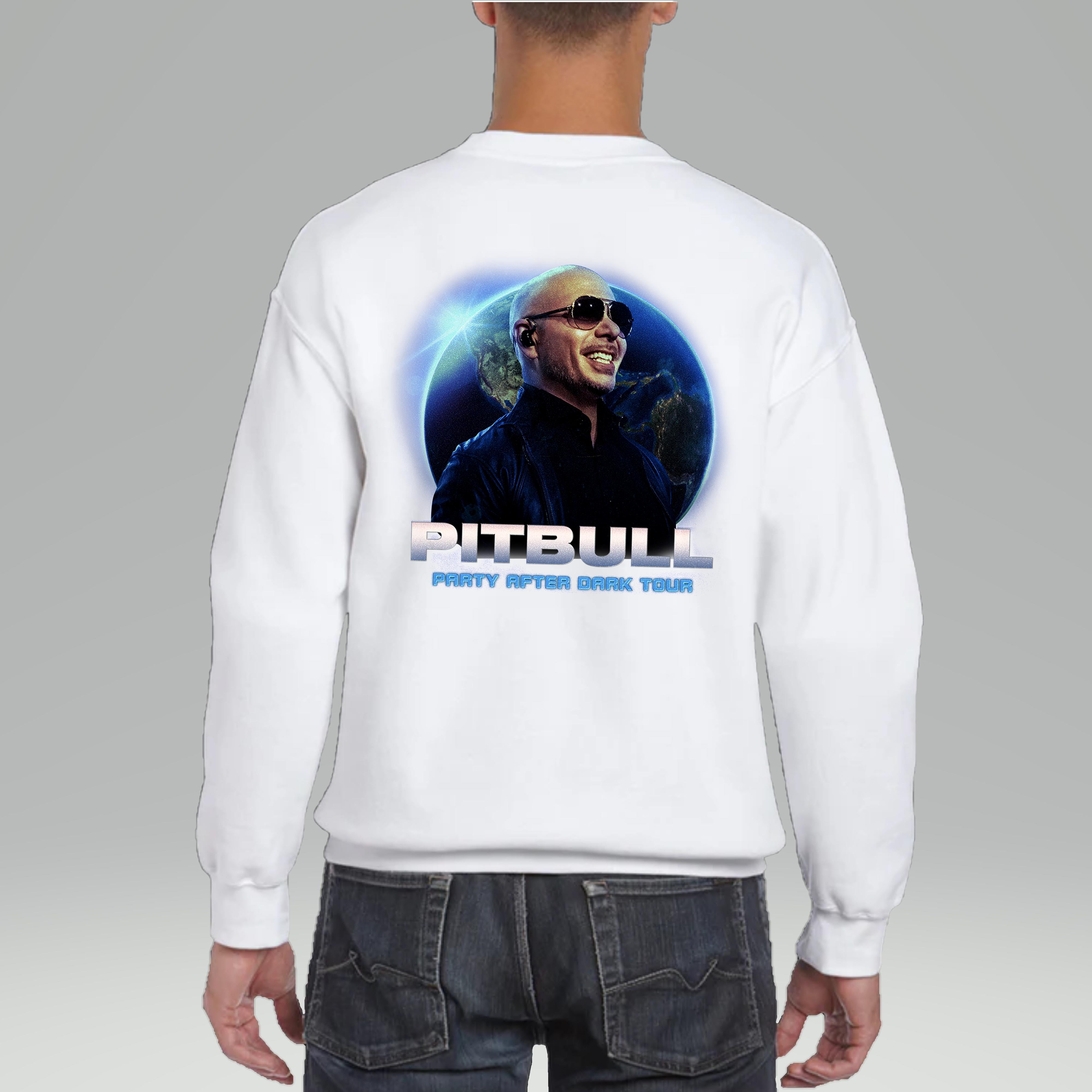 Pitbull Party After Dark 2024 Concert, Unisex Sweatshirt Back Side ...