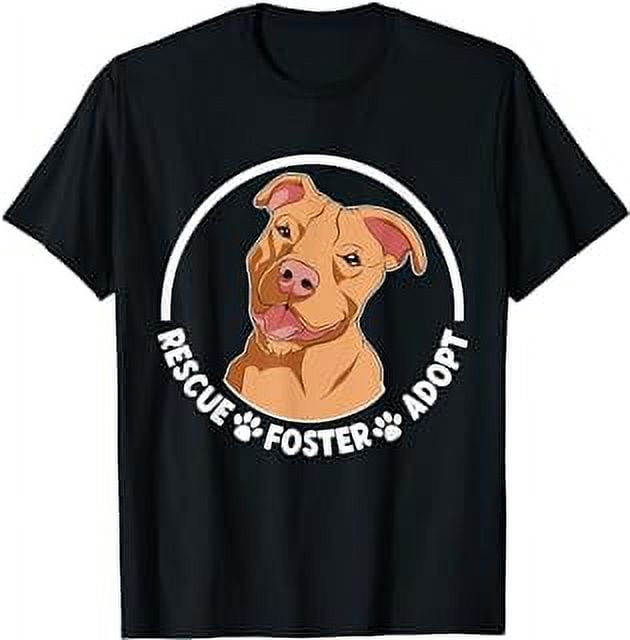 Pitbull Rescue Pitbull Adoption Pittie Rescue T-Shirt - Walmart.com