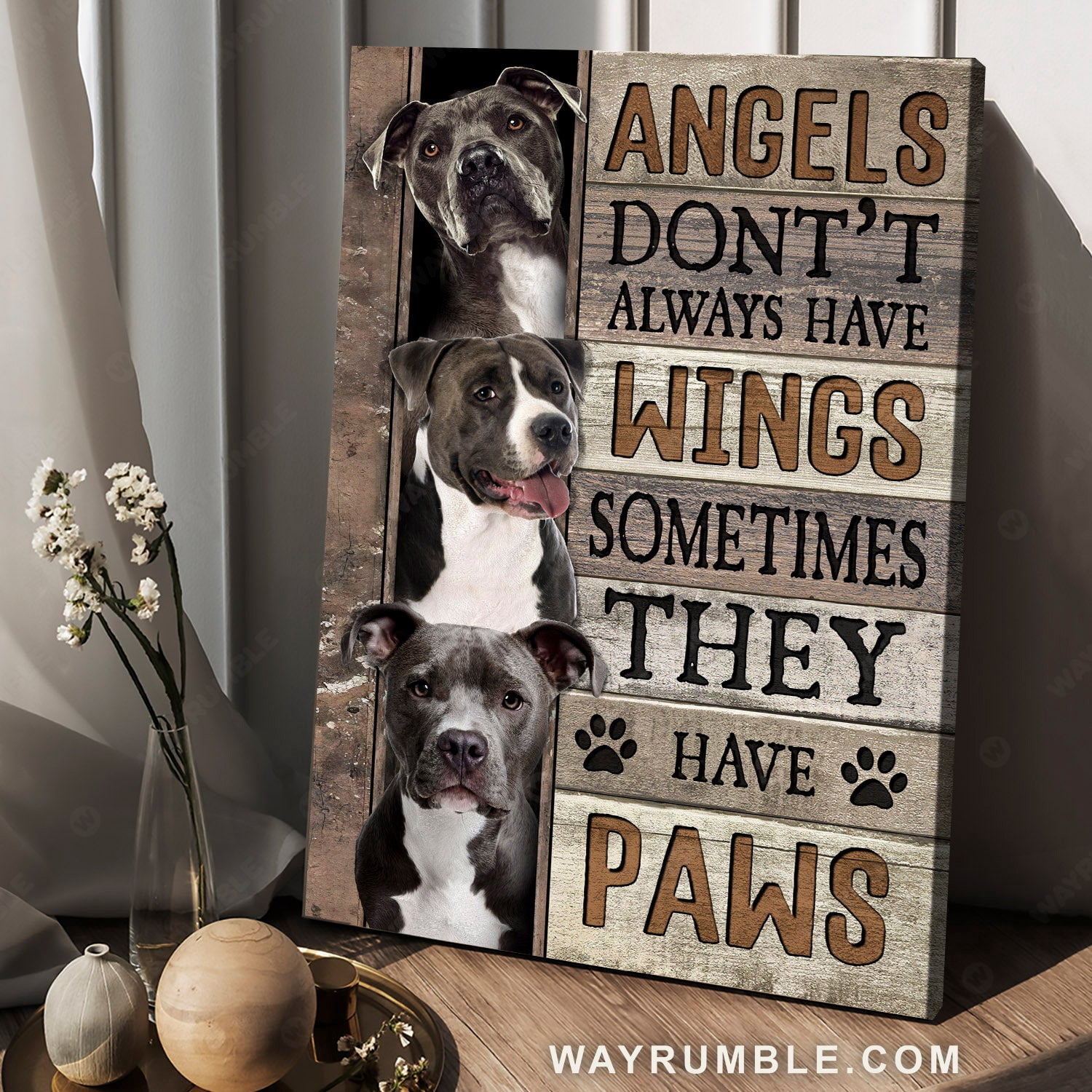 Pitbull dog, Pitbull terrier, Angels don't always have wings - Jesus ...