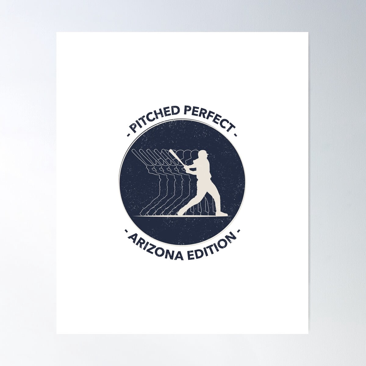 Pitched Perfect Arizona Edition Baseball Poster Wall Art, Modern Wall ...