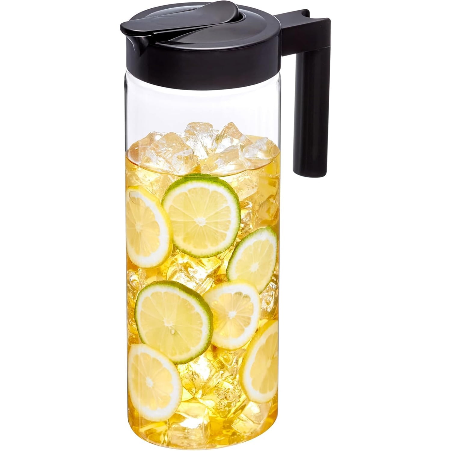 Pitcher (64 oz), Unbreakable Plastic Water Pitcher with Lid,Heat ...