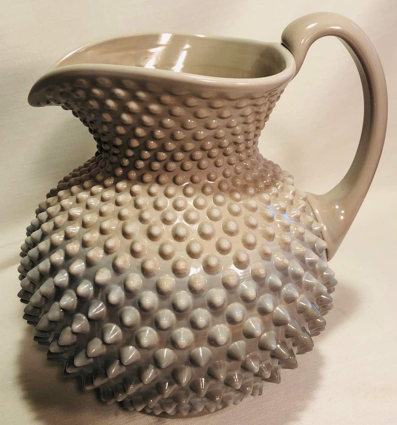 Pitcher - Gigi Hobnail Pattern - American Made - Mosser Glass USA (Gray ...