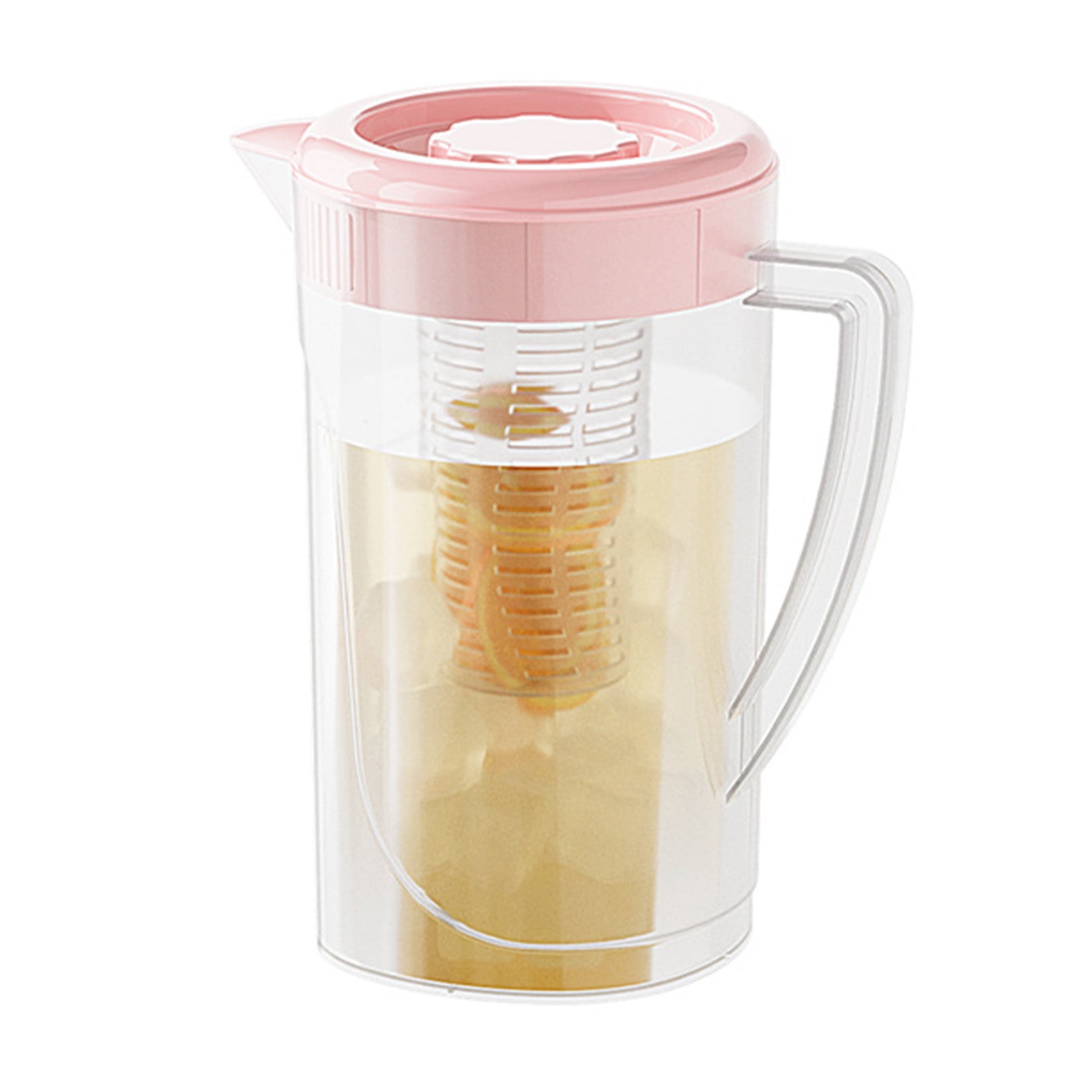 Pitcher With Lid, 2L Large Drink Pitcher Refrigerator Cold Kettle Fruit ...