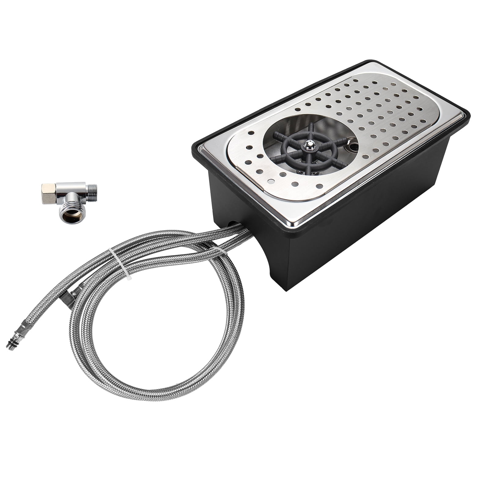 Pitcher Rinser with Base, Stainless Steel Countertop Bar Glass Rinser ...