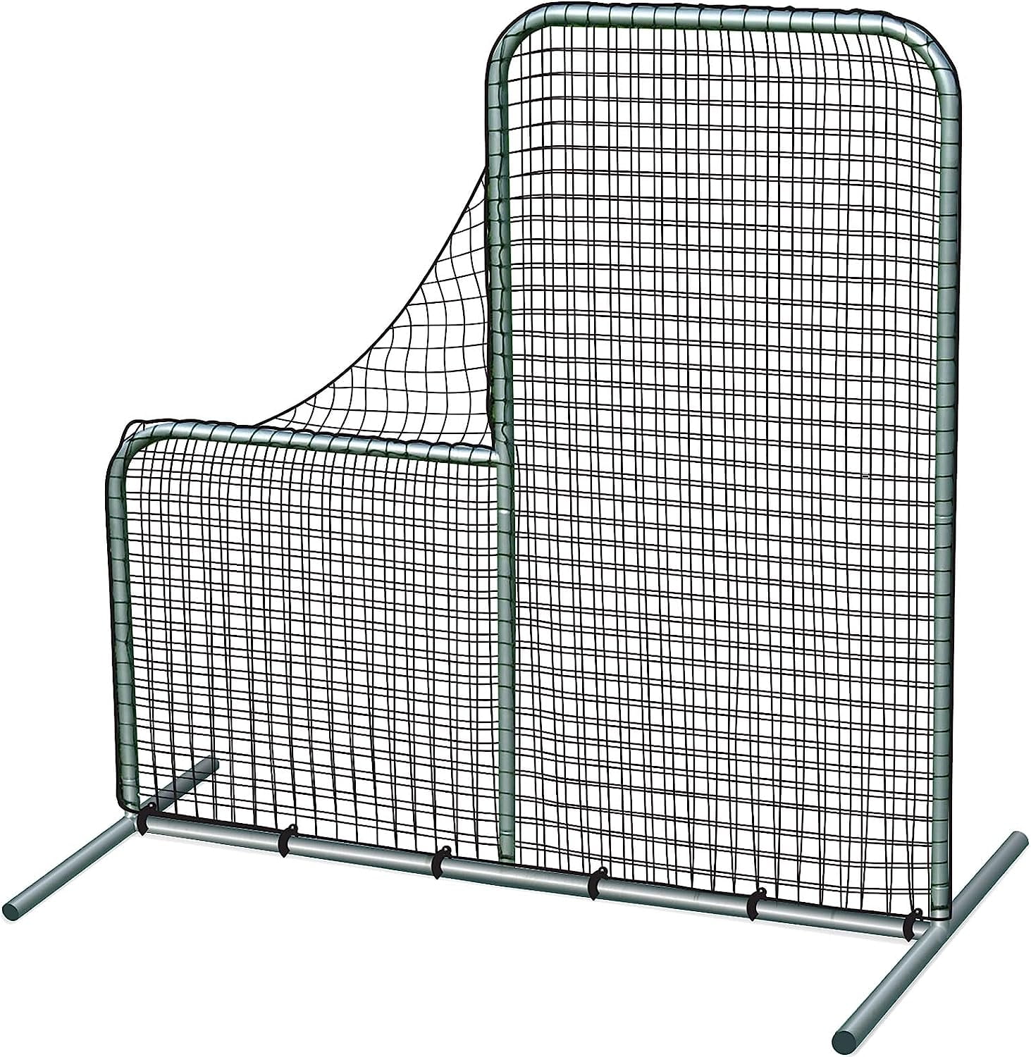 Pitcher's Safety L-Screen, Baseball and Softball On-Field Practice Net ...