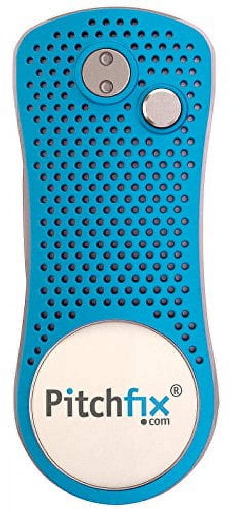 Pitchfix Divot Tool, LtBlue/Silver, with Ball Marker, Free Extra Marker ...