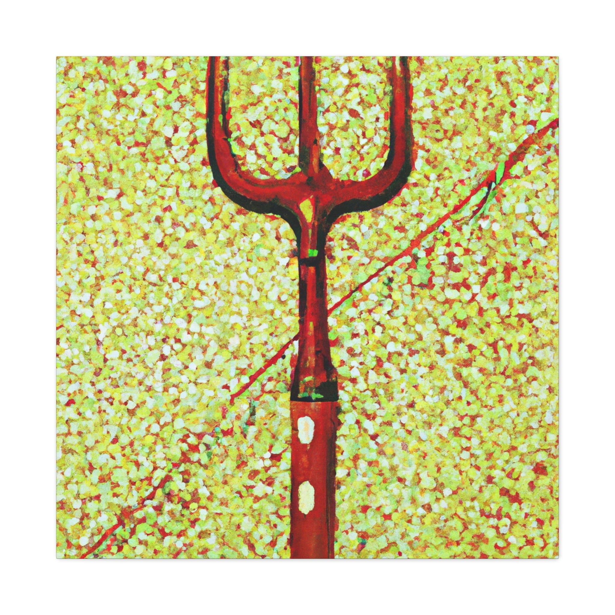 Pitchfork in Pointillism - Canvas - Walmart.com