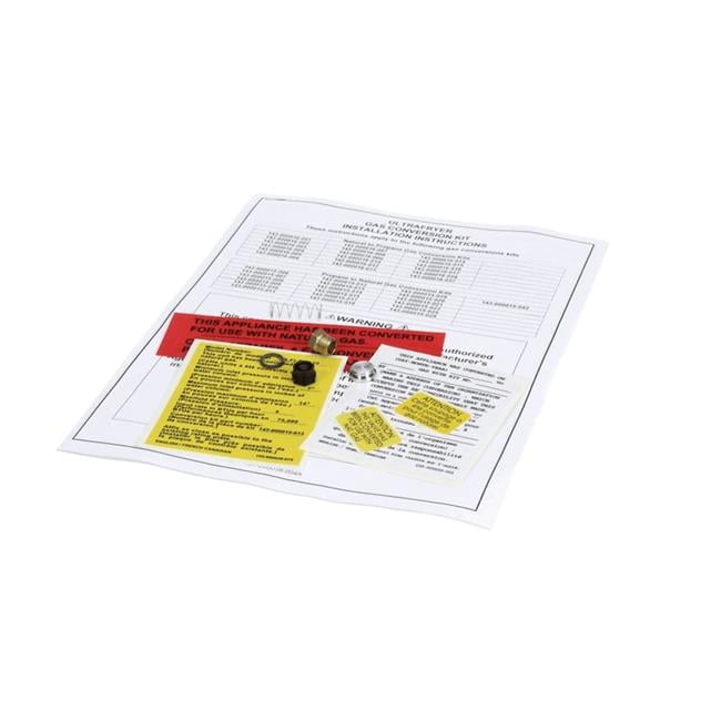 Pitco 143-000015-013 Gas Conversion Kit - Propane to Natural Gas, P20 ...