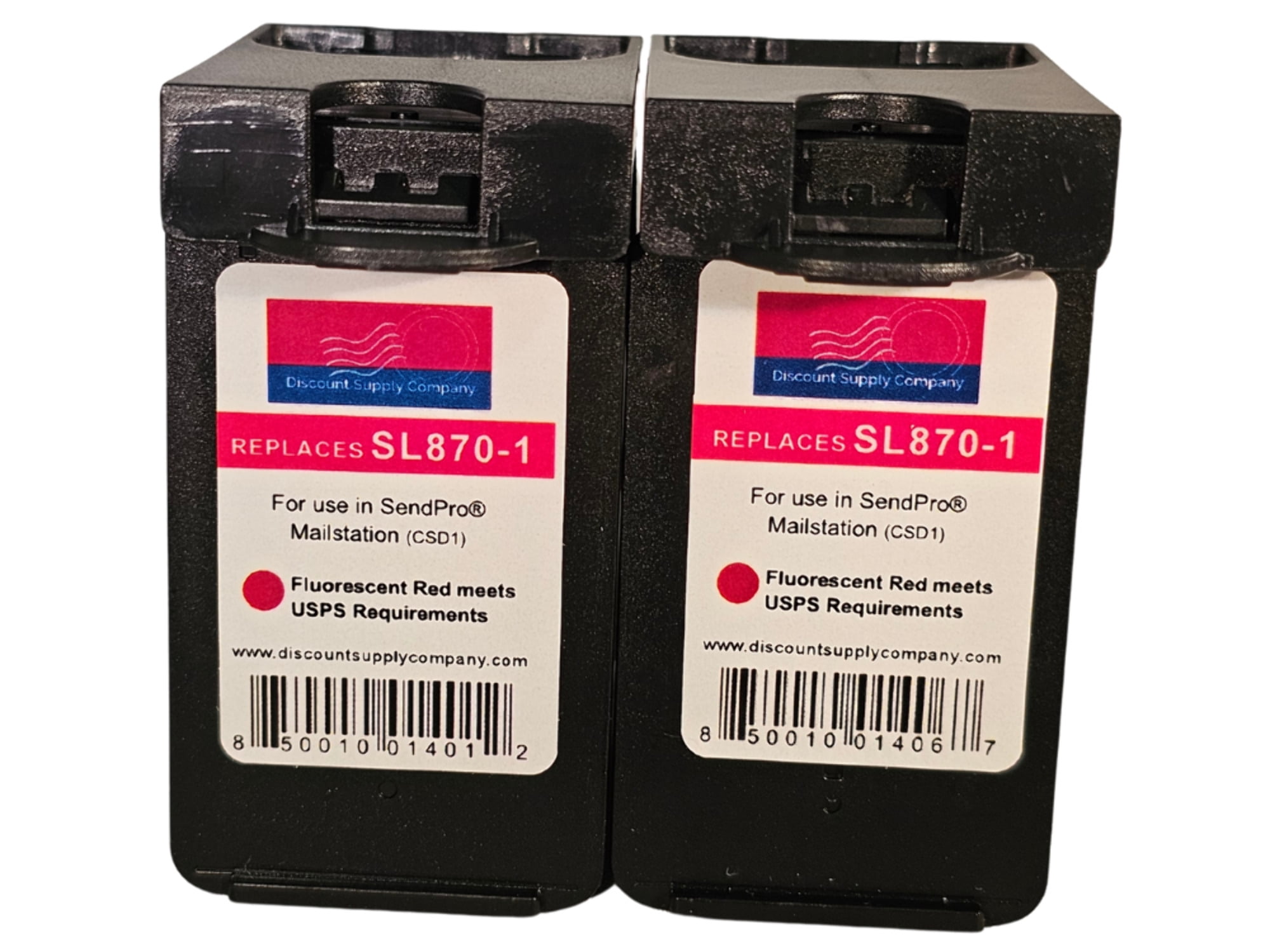 Pitney Bowes 2-Pack Compatible SL-870-1 Red Ink Cartridge for SendPro ...