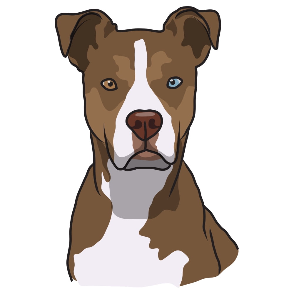 Pitsky Decal | Indoor/Outdoor | Dog Lover Super Cute Sticker for SUV ...