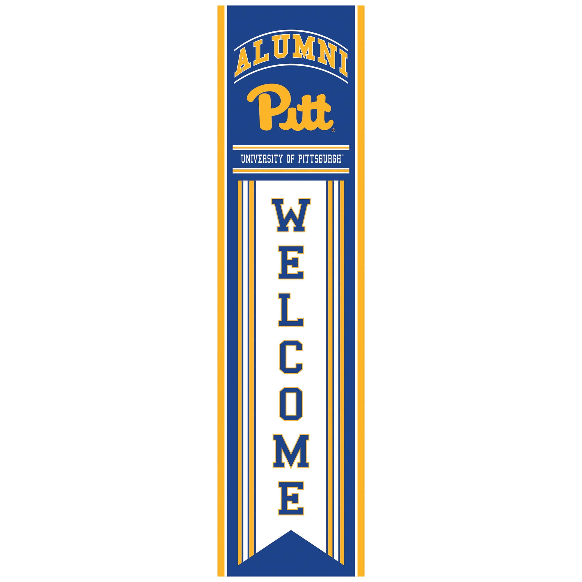 Pitt Panthers 47" Alumni Porch Leaner Welcome Wall Sign - Walmart.com