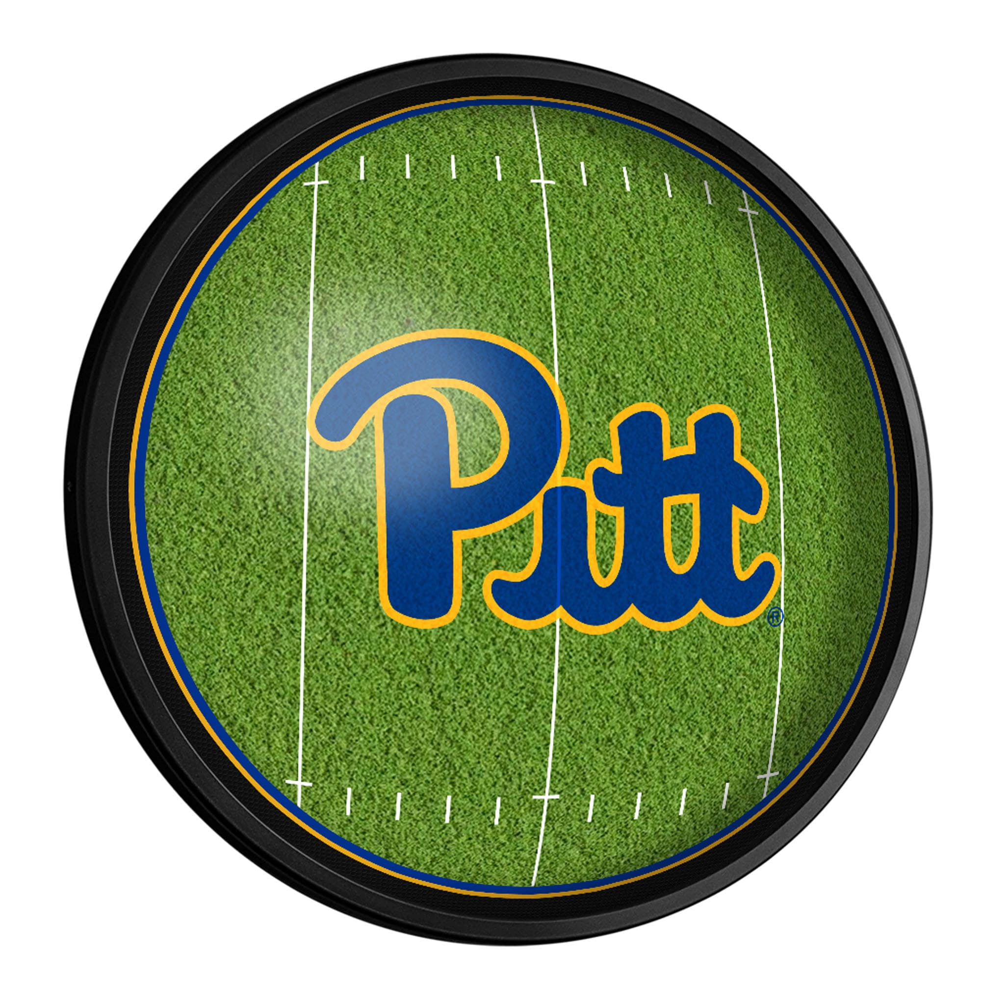 Pitt Panthers Football 18'' Round Slimline Illuminated Wall Sign ...