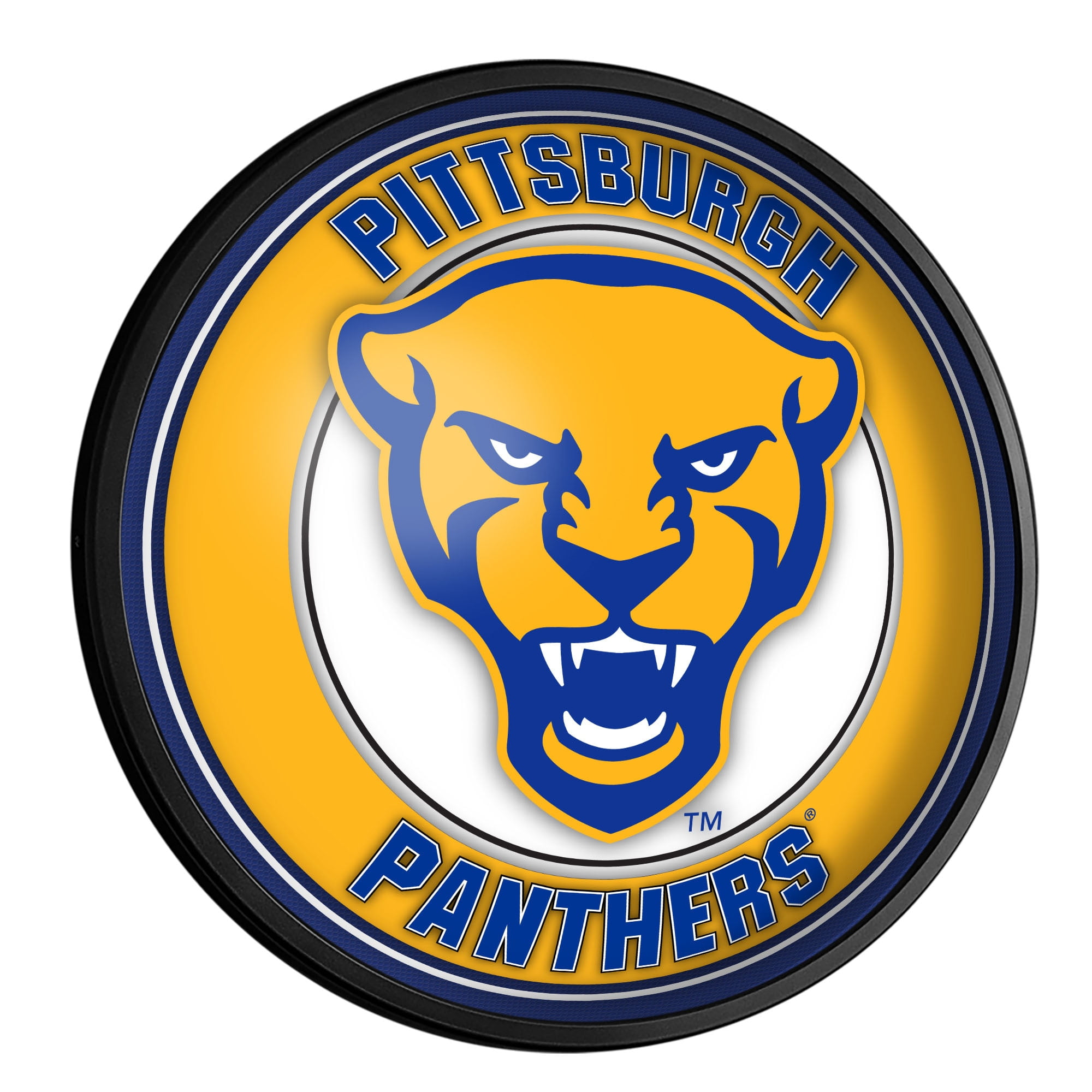 Pitt Panthers Mascot 18'' Round Slimline Illuminated Wall Sign ...