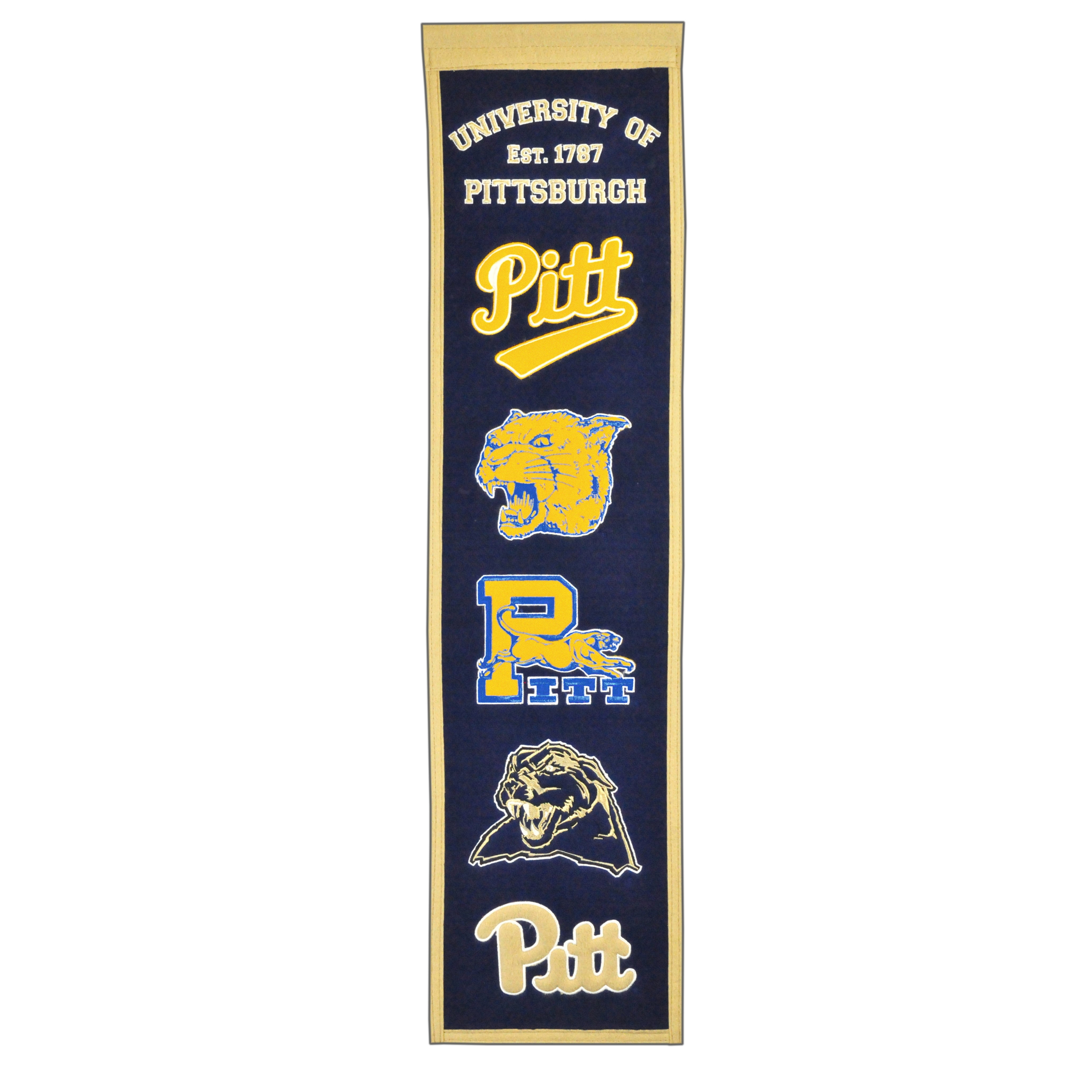 Pitt Panthers Official NCAA 8 inch x 32 inch wall banner by Winning ...