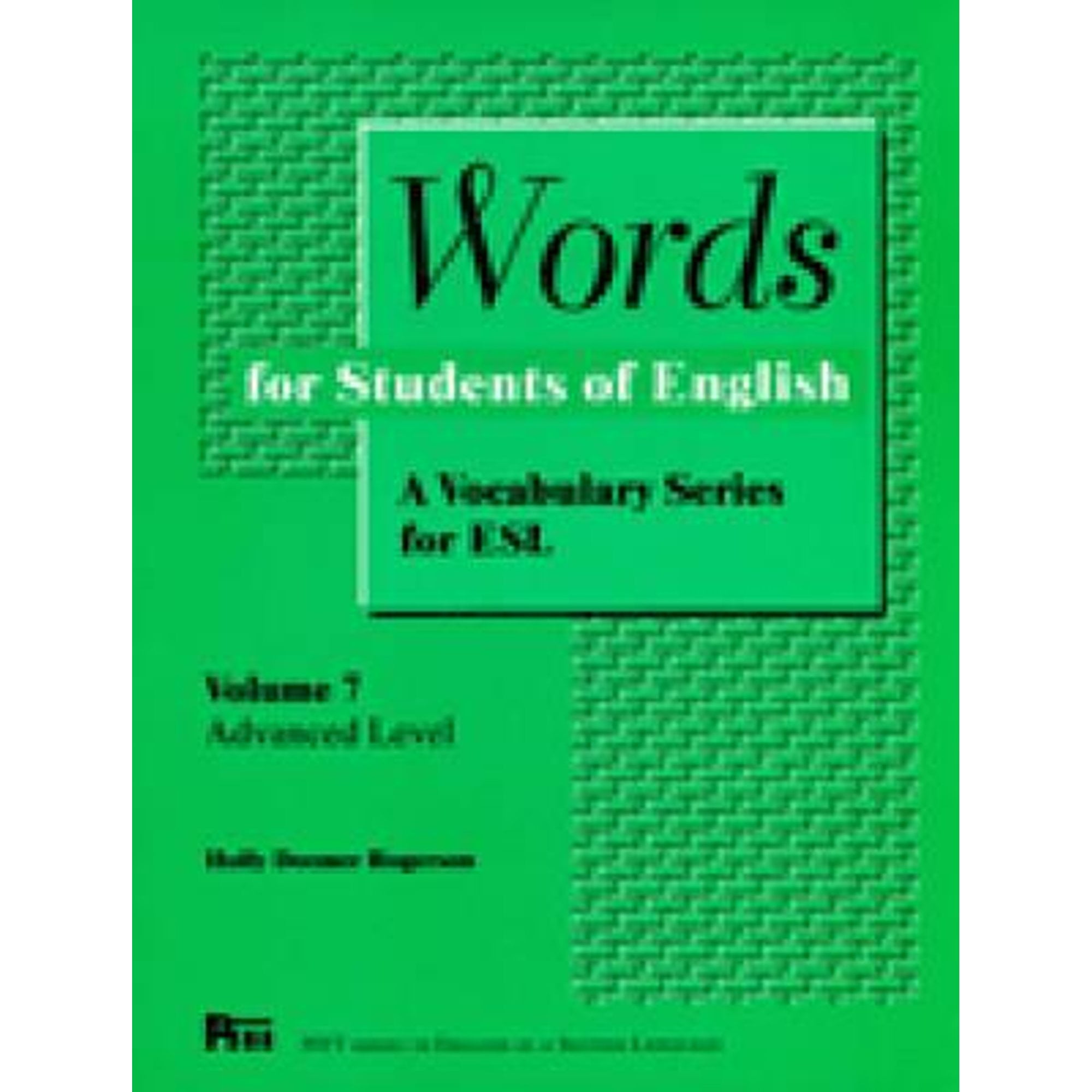 Pre-Owned Words for Students of English, Vol. 7: A Vocabulary Series ...