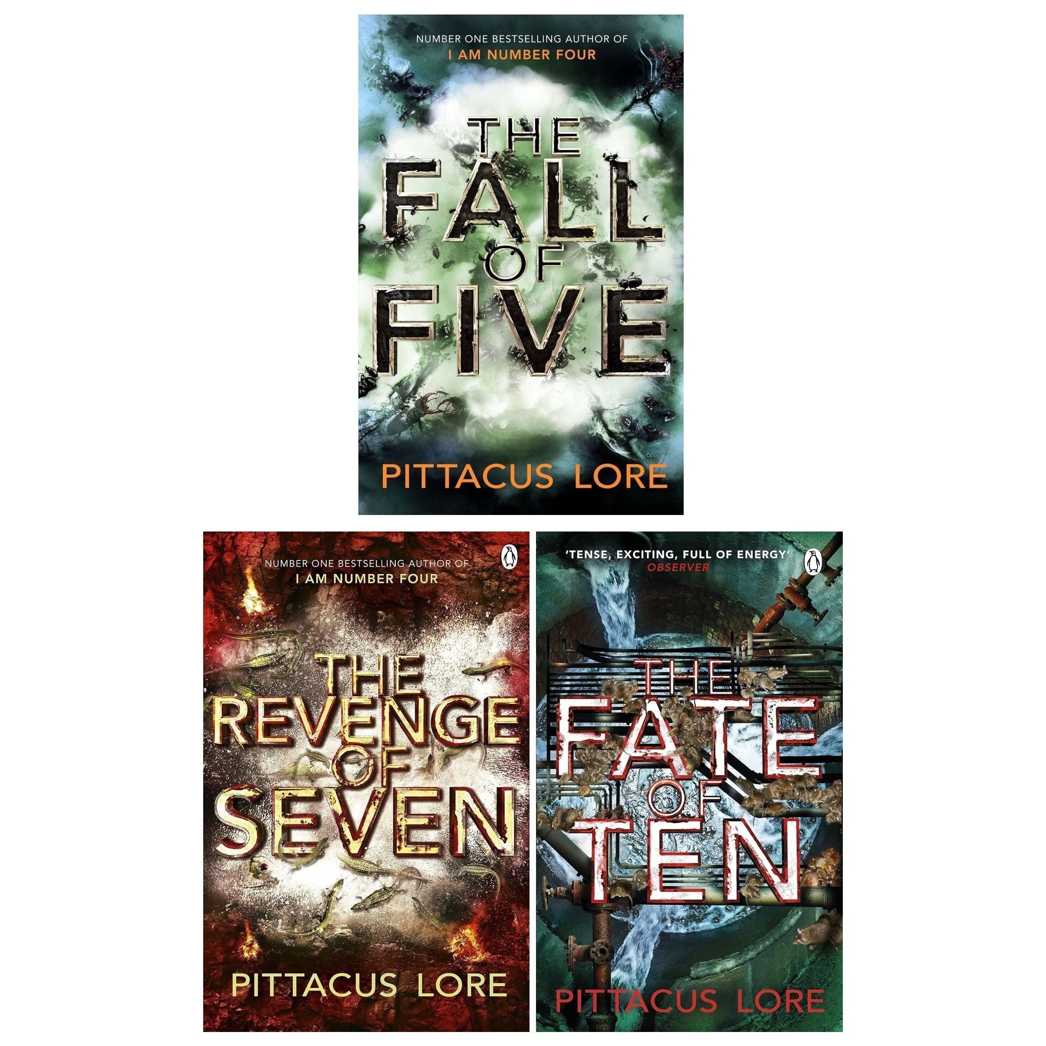 Pittacus Lore Collection Lorien Legacies Series 3 Books Set The Fall of ...