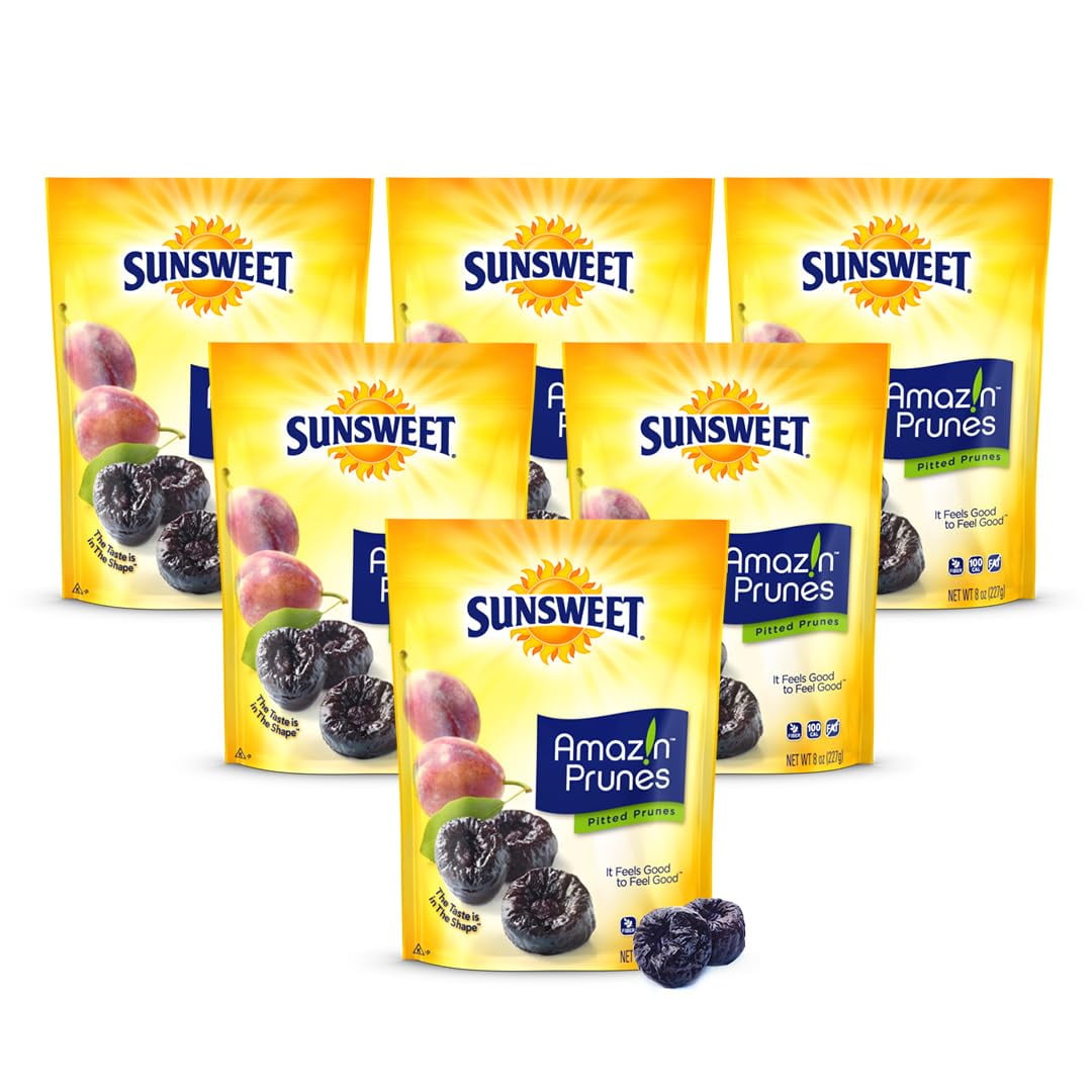 Pitted Prunes - Dried Prunes Pitted Unsweetened - Gluten Free, Vegan ...