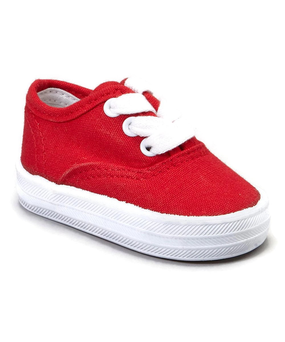 RED Canvas Oxfords Girls Infant Toddler 1-10 PITTER PATTER- NEW AND ...