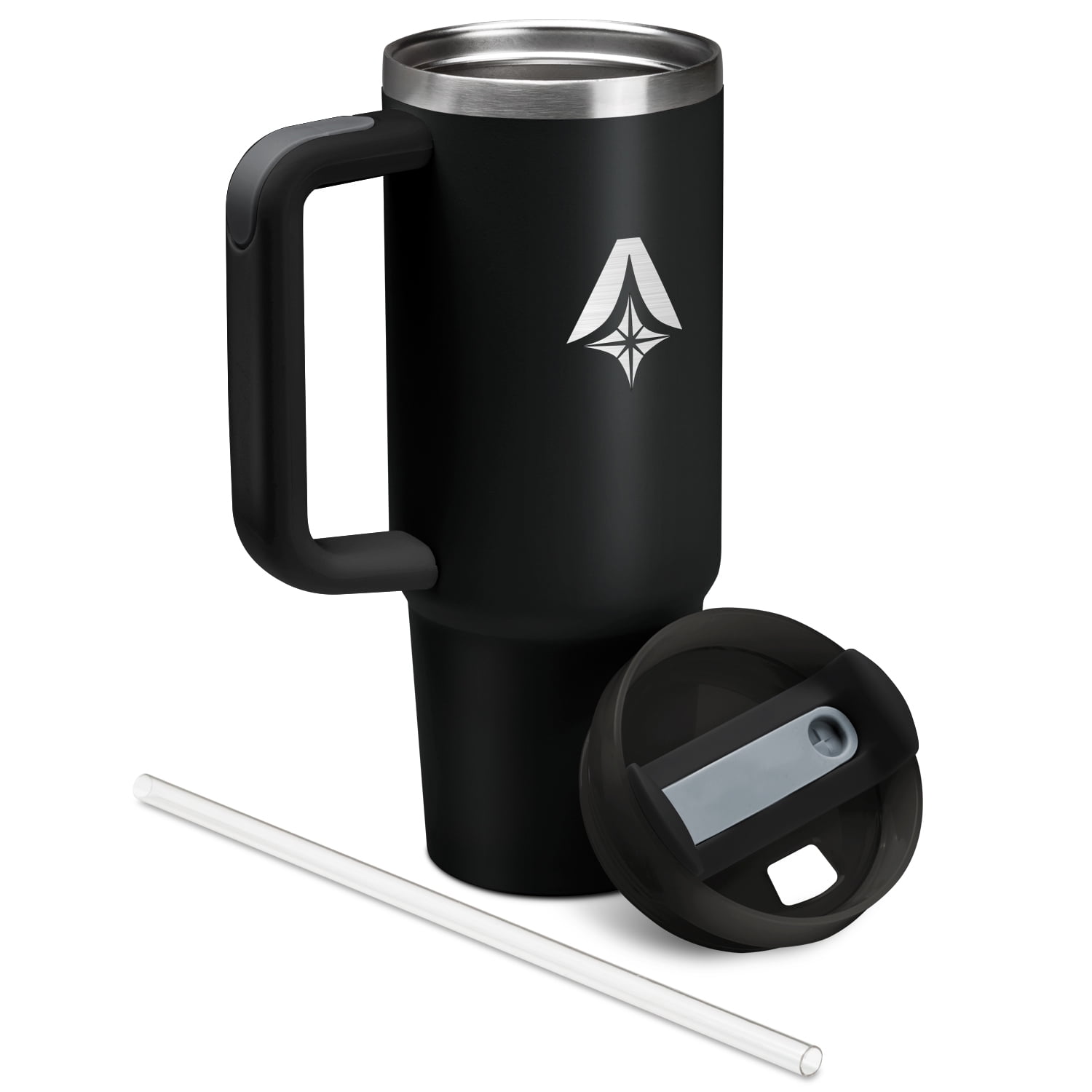 Pittman Outdoors 40 oz. Black Insulated Tumbler - Double Wall Vacuum ...