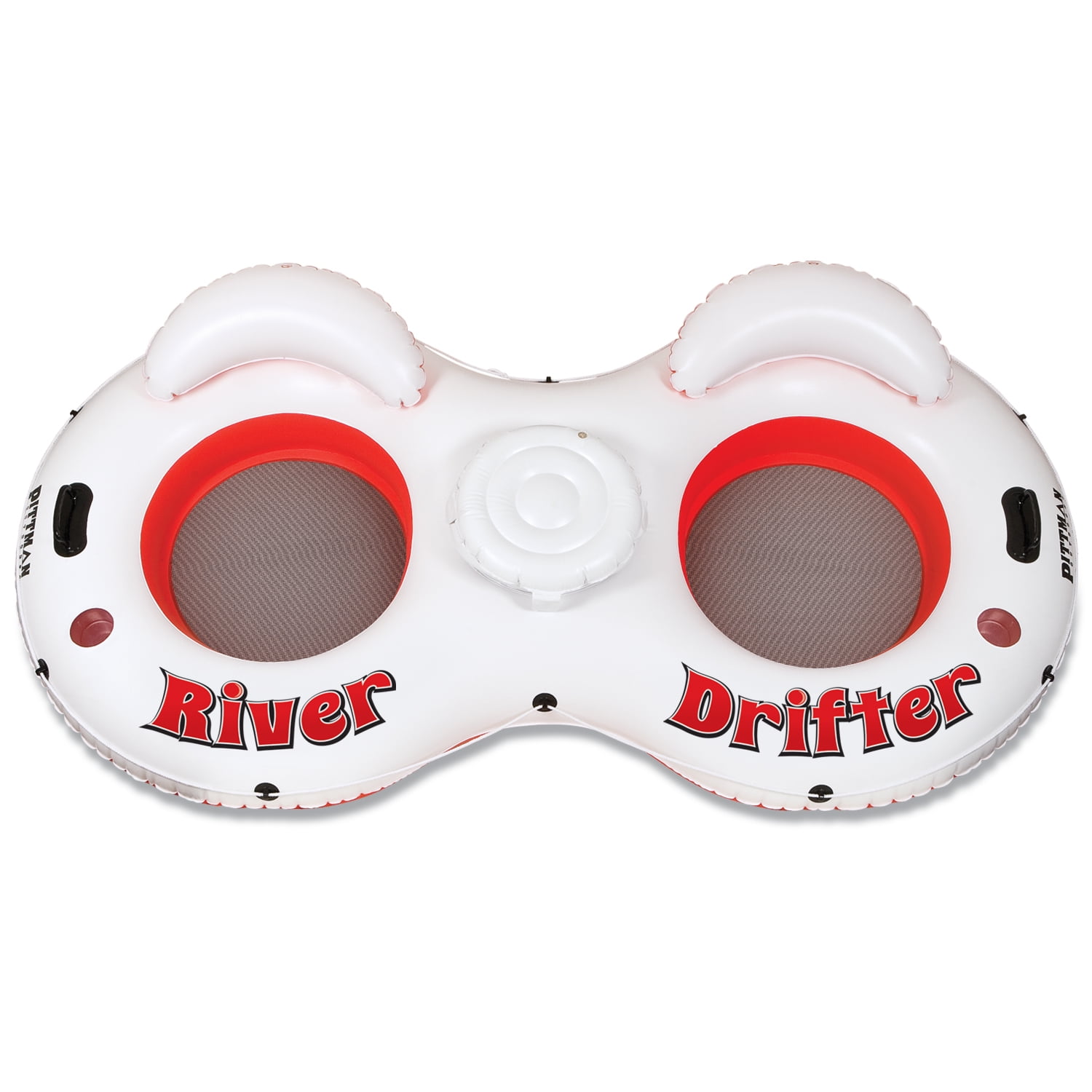 Pittman Outdoors River Drifter Inflatable Water Float Tube with Ice ...