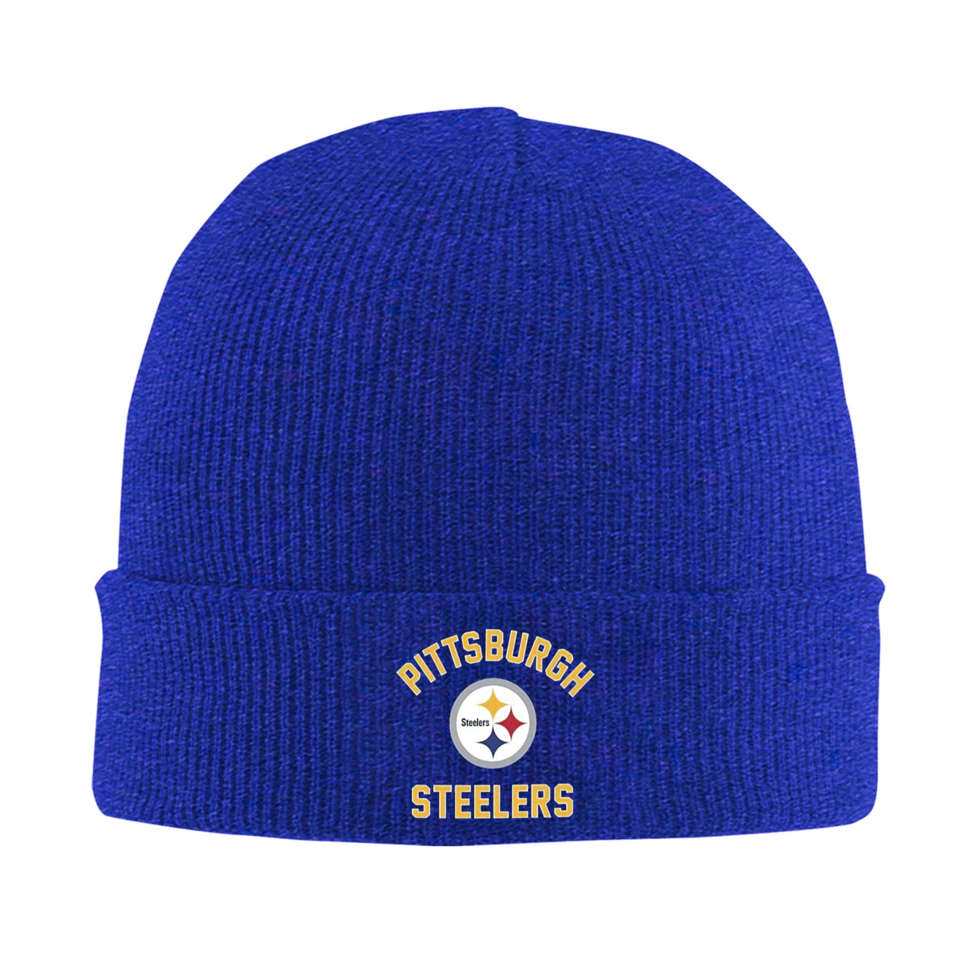 Pitts-burgh_Steelers Knitted Hat Blue One Size Winter Hat For Men Women ...