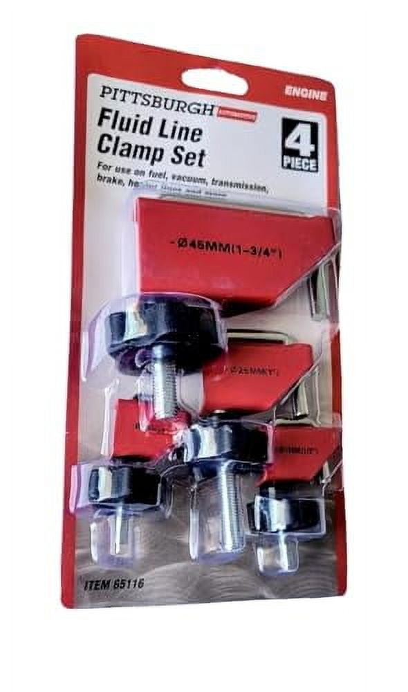 Pittsburgh 4 Piece Fluid Line Set Clamp Fuel Vacuum Trans Brake Heater ...