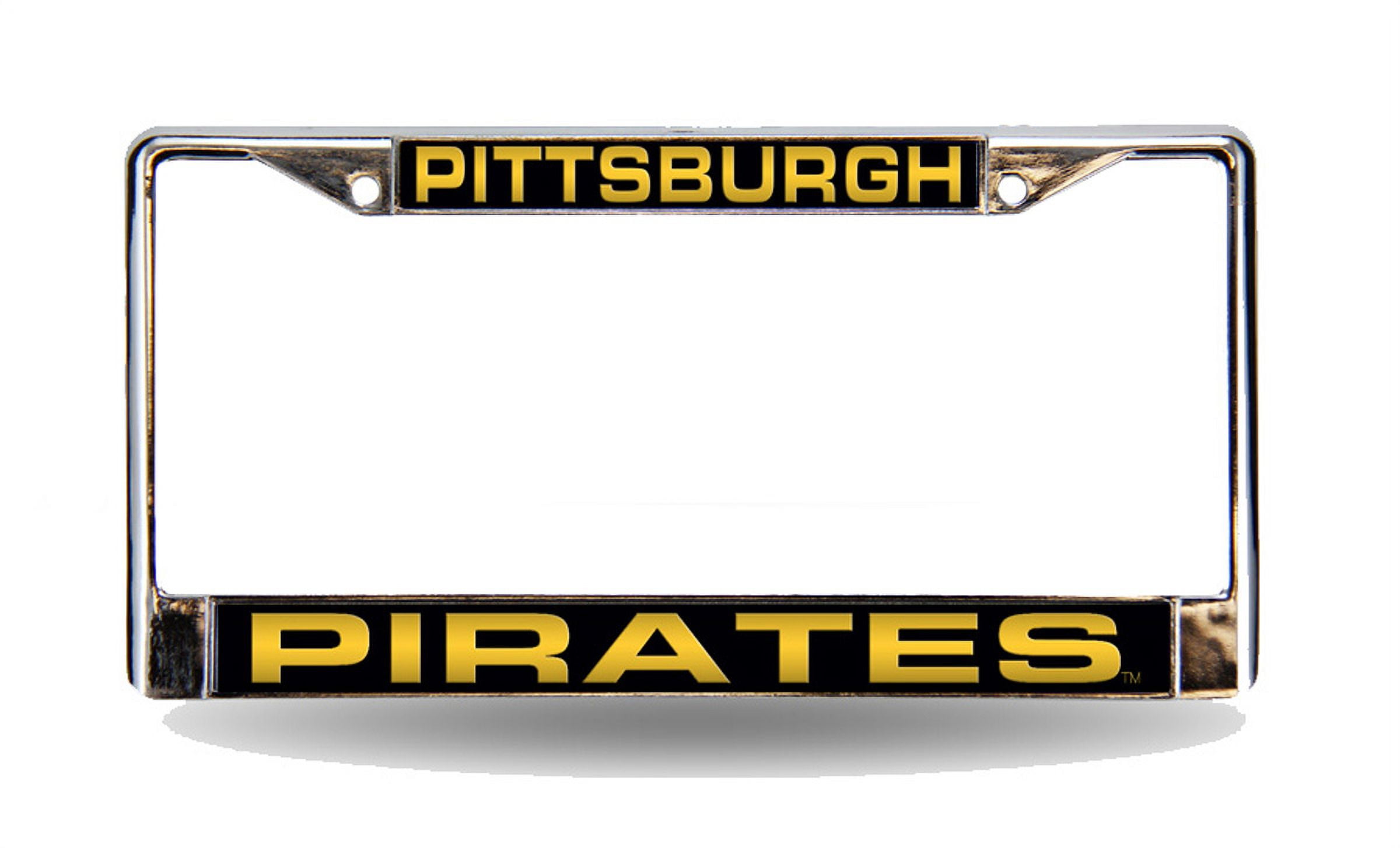 Pittsburgh Baseball Pirates Chrome Metal Laser Cut License Plate Frame ...