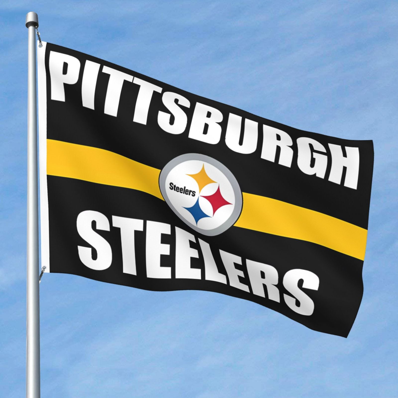Pittsburgh City Football team flag double-sided 5x8ft flags patio ...