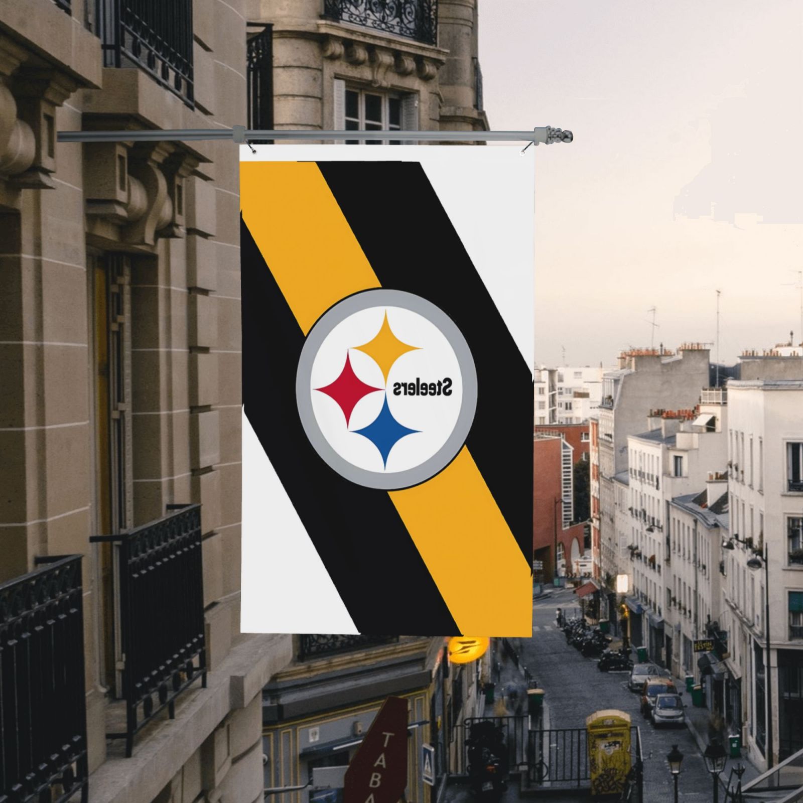 Pittsburgh Custom Vertical Double-Sided Flag 3x5 FT, American Football ...