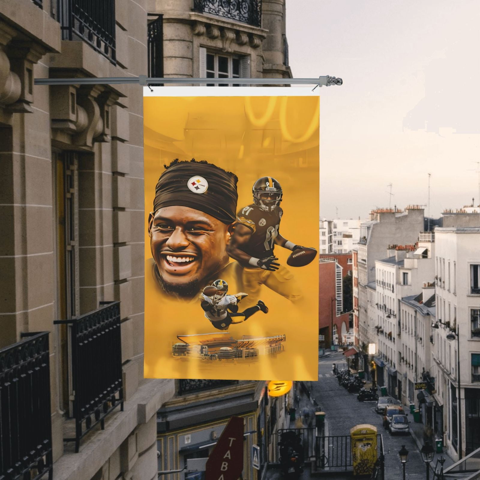 Pittsburgh Custom Vertical Double-Sided Flag 3x5 FT, American Football ...