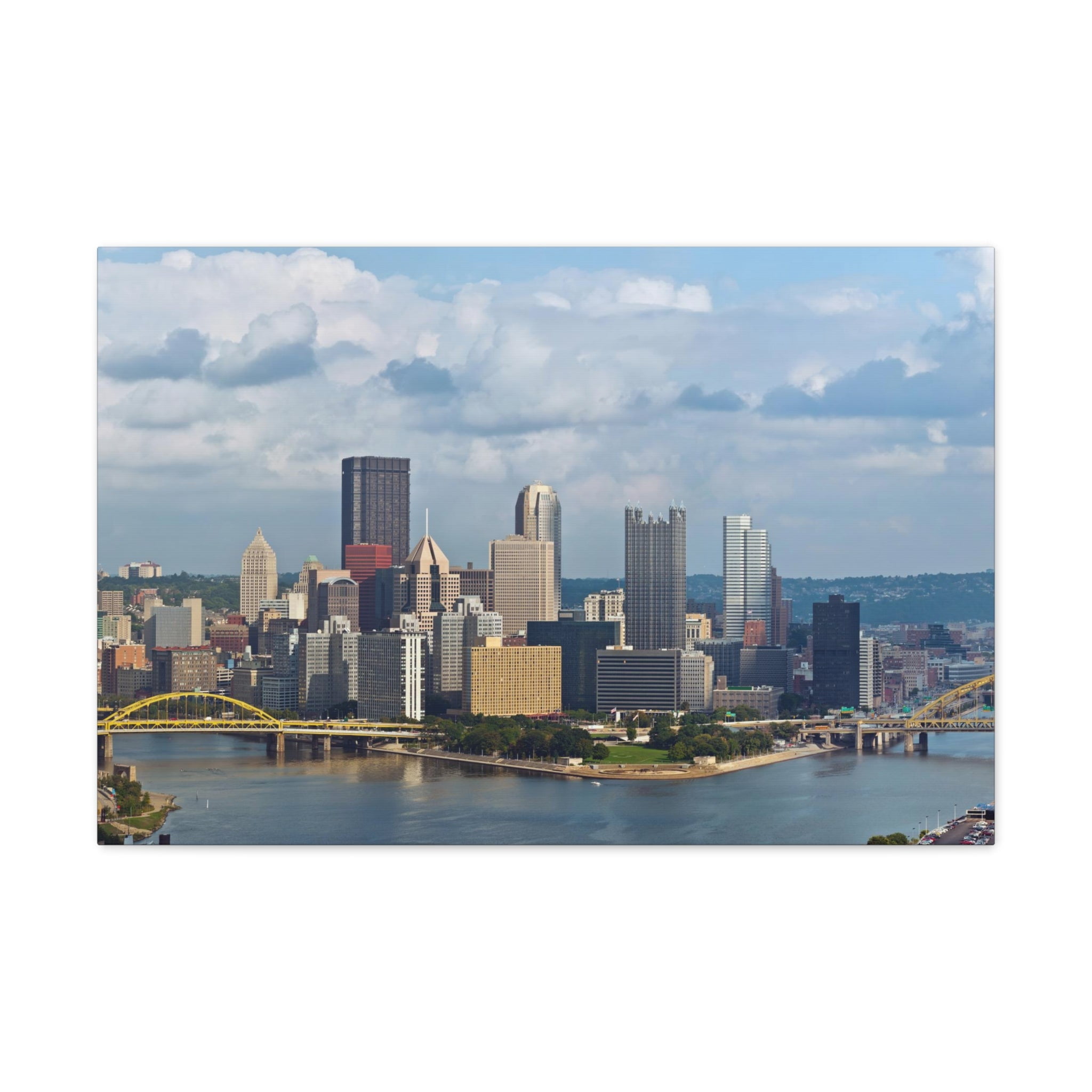 Pittsburgh Daytime Skyline Canvas Artwork Breathtaking Stunning ...