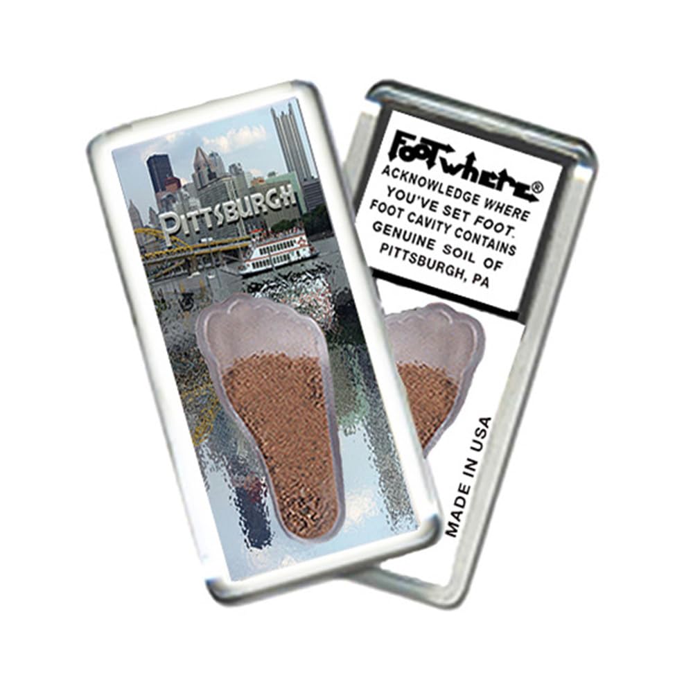 Pittsburgh FootWhere® Souvenir Magnet. (PITT206 - Riverboat) Authentic ...