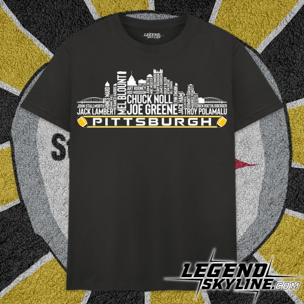 Pittsburgh Football Team All Time Legends, Pittsburgh City Skyline ...