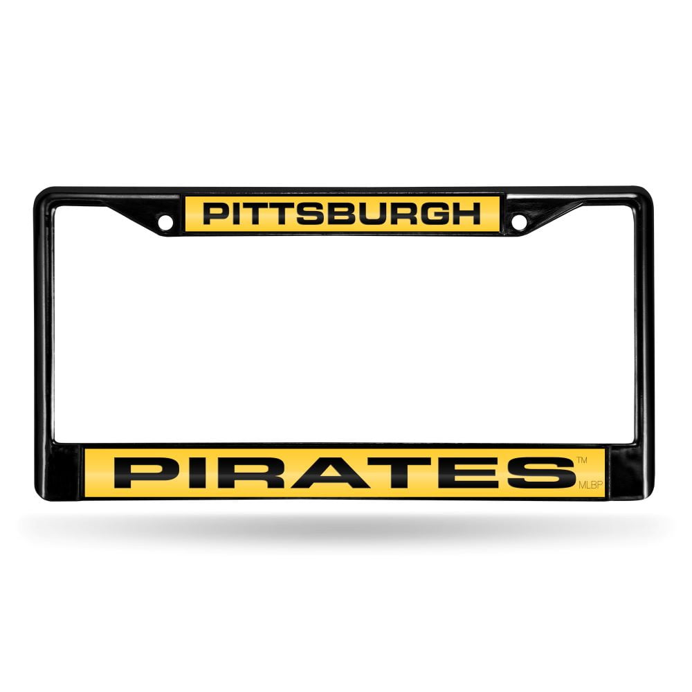 Pittsburgh MLB Pirates Black Metal Laser Cut License Plate Frame ...