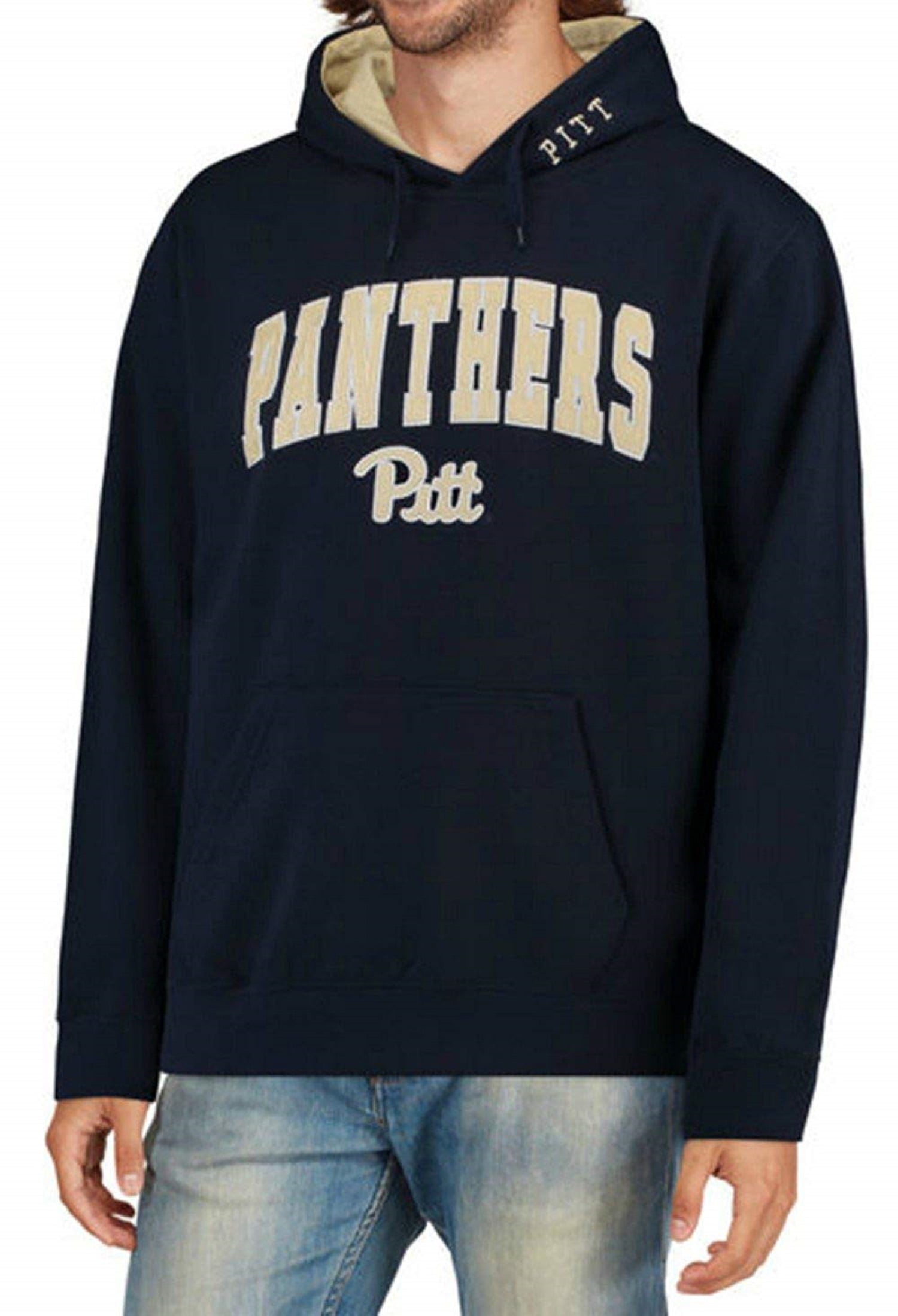Pittsburgh Panthers Embroidered Logo Pullover Hooded Sweatshirt Fleece ...