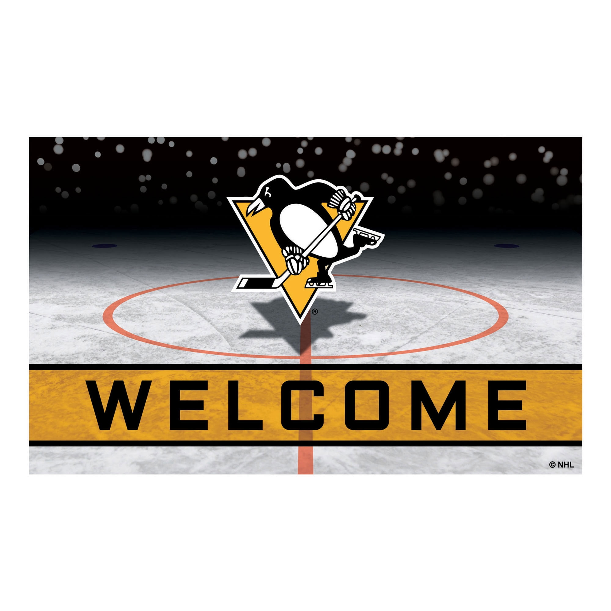 Pittsburgh Penguins 18" x 30" Crumb Rubber Door Mat - Walmart.com