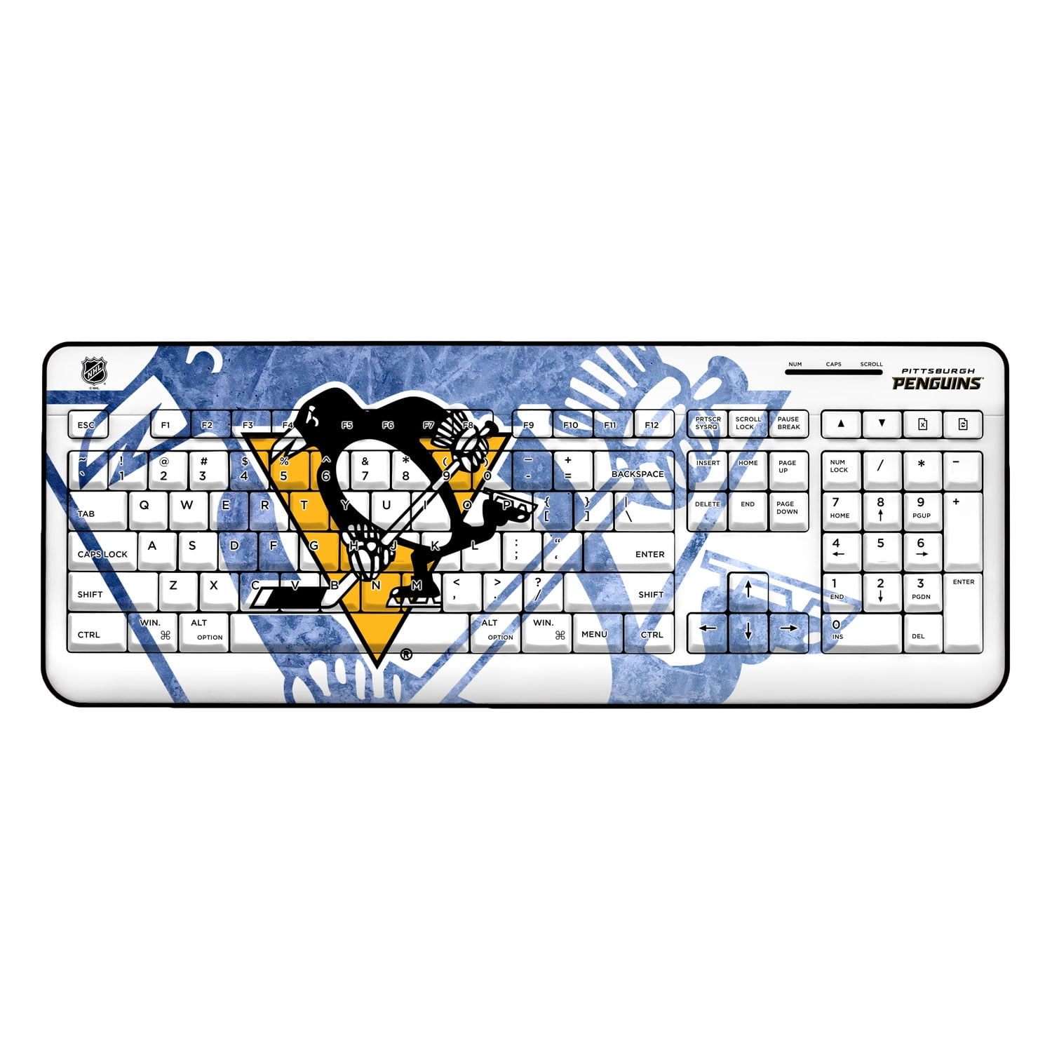 Pittsburgh Penguins Ice Tilt Wireless Keyboard - Walmart.com