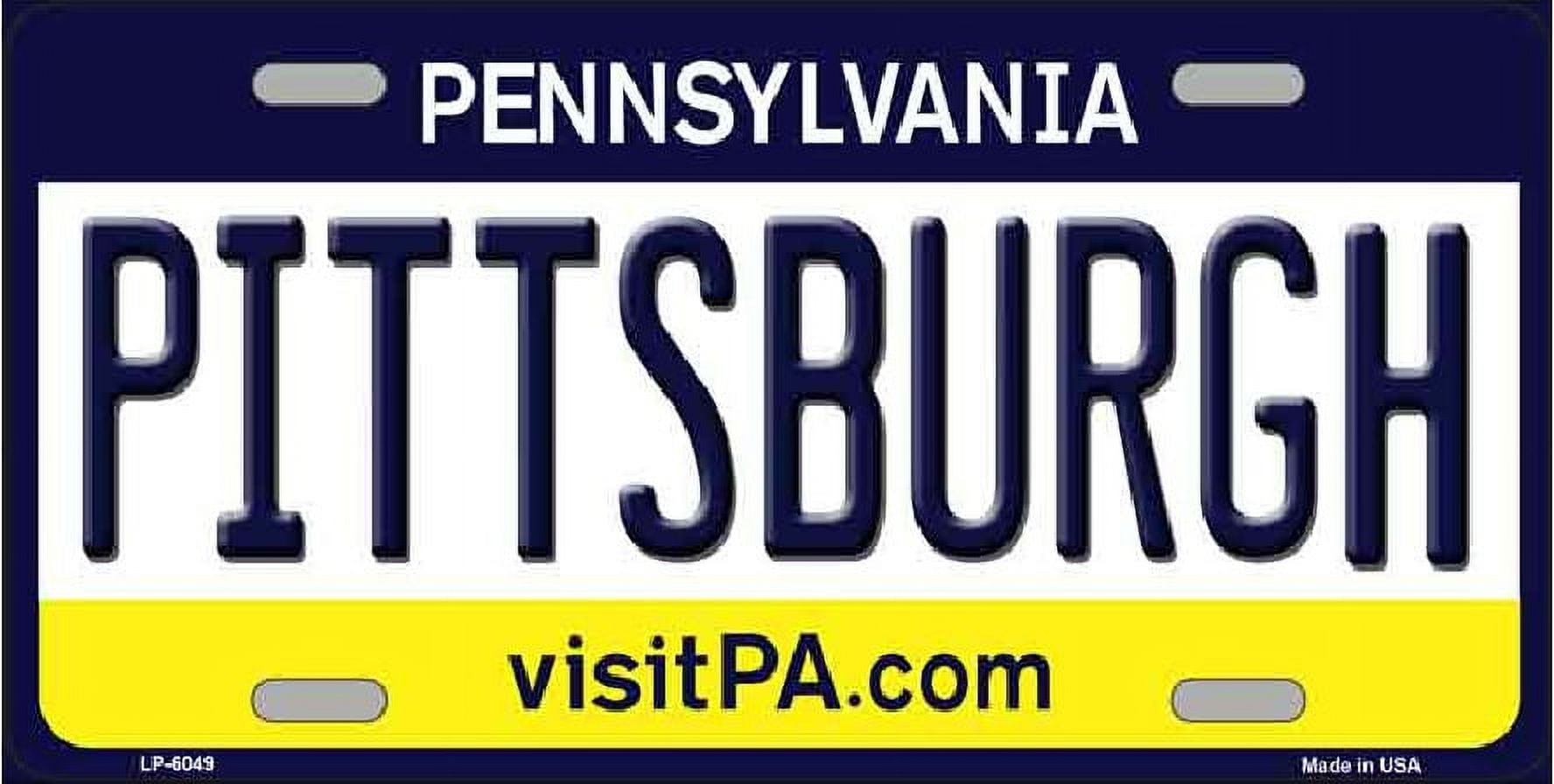 Pittsburgh Pennsylvania State Metal Vanity License Plate Smart Blonde ...