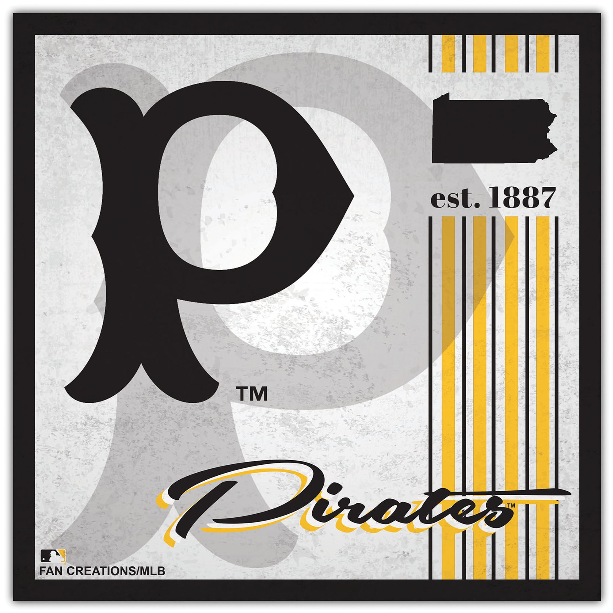 Pittsburgh Pirates 10" x 10" Greatest Hits Team Sign - Walmart.com