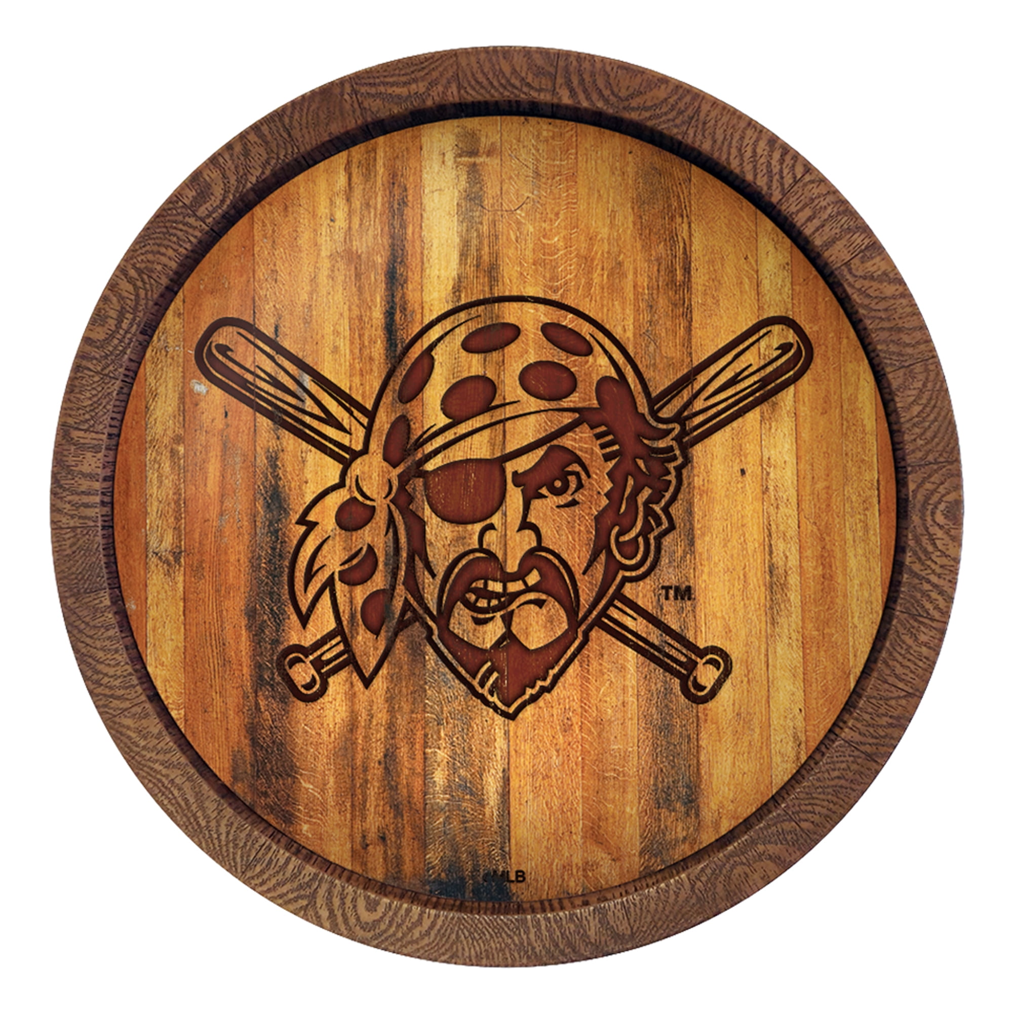 Pittsburgh Pirates 21'' x 21'' Faux Barrel Top Sign - Walmart.com