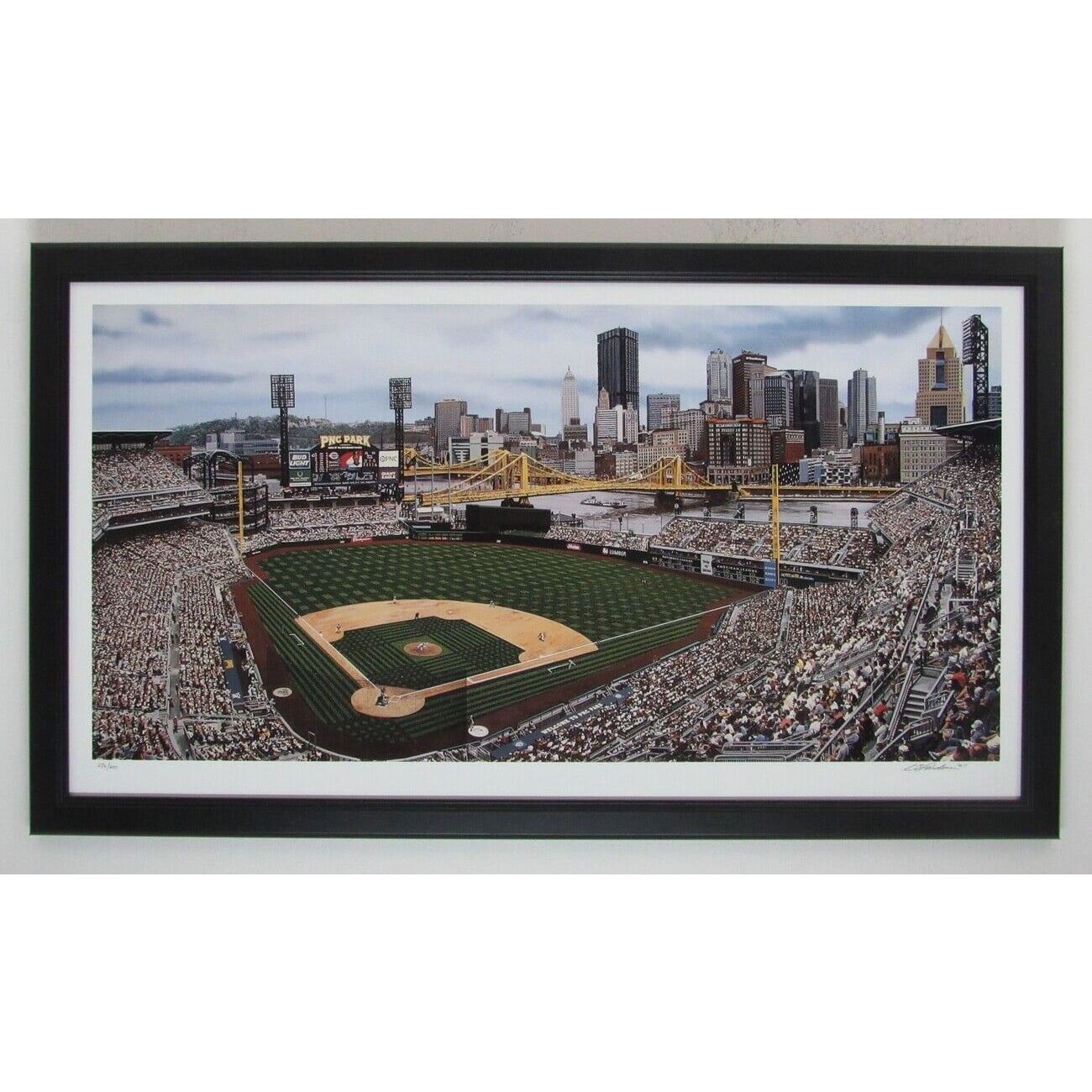 Pittsburgh Pirates PNC Park Stadium Oversized Lithograph Print Framed ...