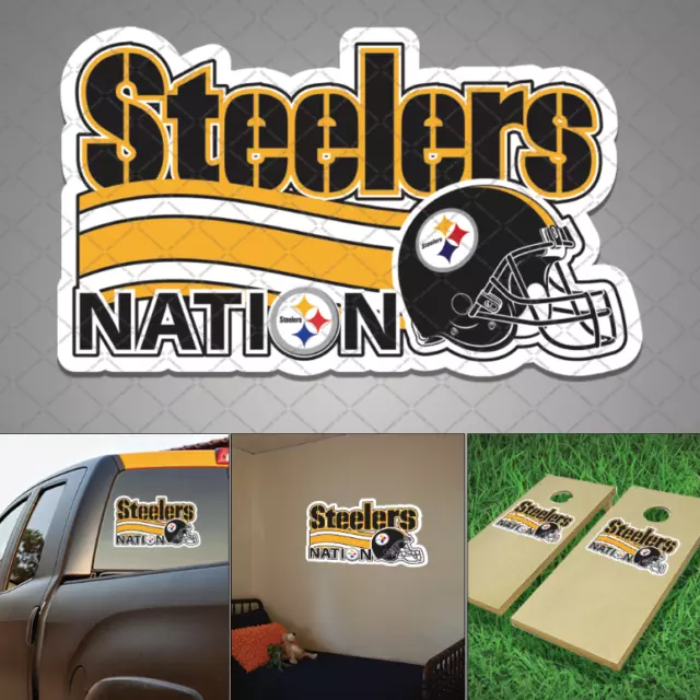 Pittsburgh Pittsburgh Football Team Nation Sticker Decal Car Truck ...