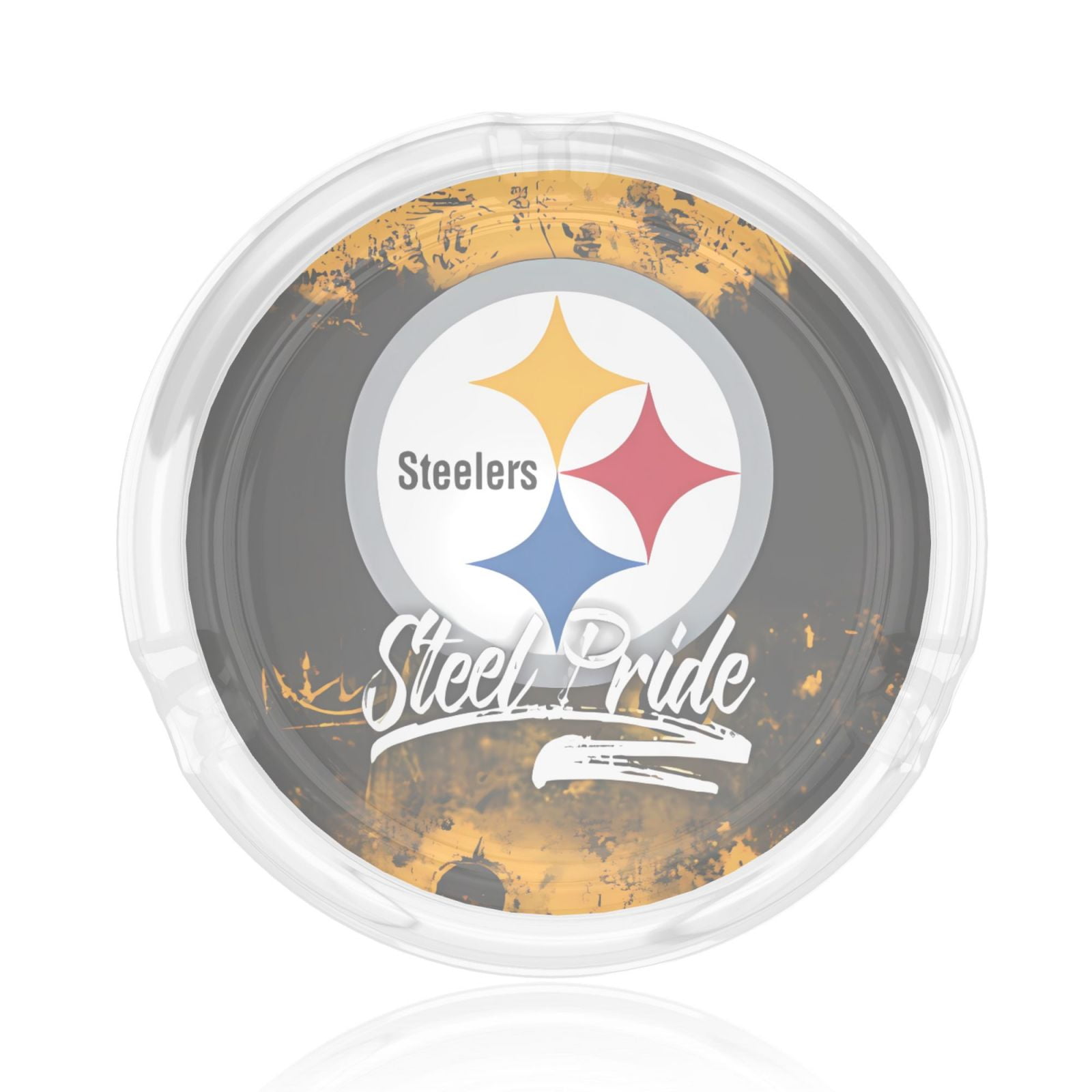 Pittsburgh Round Glass Ashtray, Portable Decorative Modern Ashtray ...