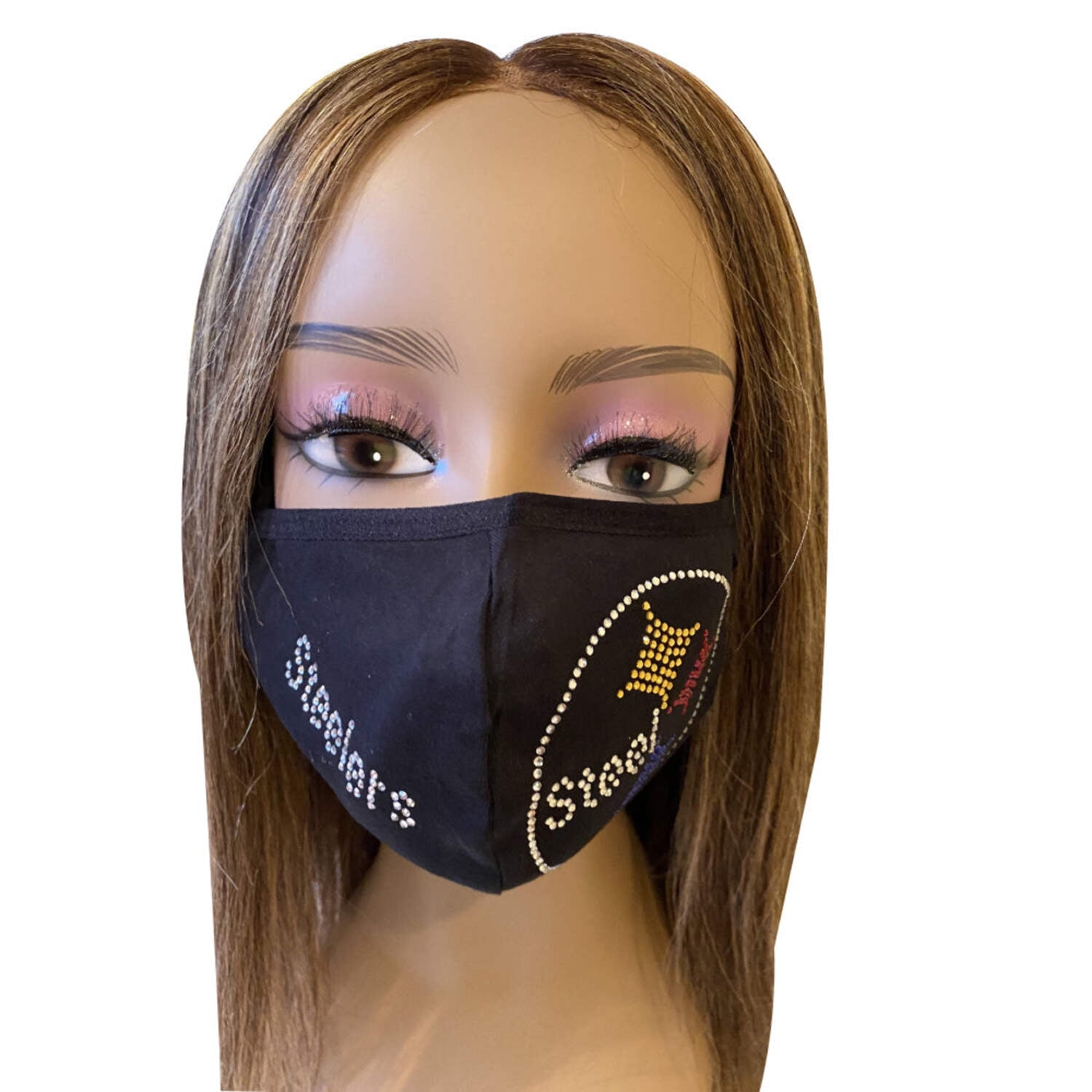 Pittsburgh STEELERS Bling Face Mask Side Logo - Walmart.com