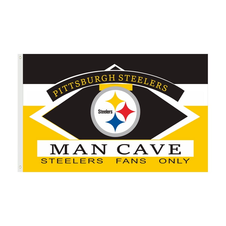 Pittsburgh_Steeler Flag, Black Yellow, Gifts for Football Sport Fans ...